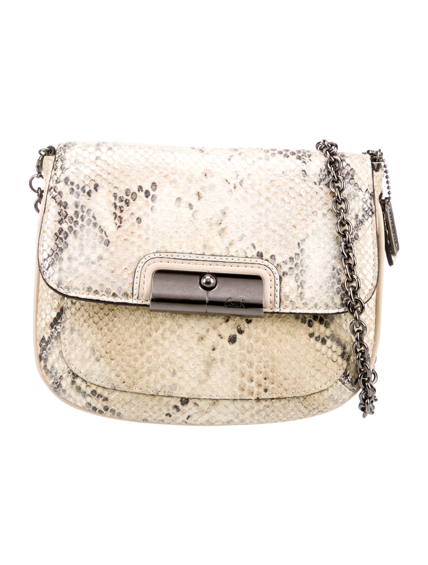 Coach Snakeskin Crossbody Bag - Neutrals Crossbody Bags, Handbags ...