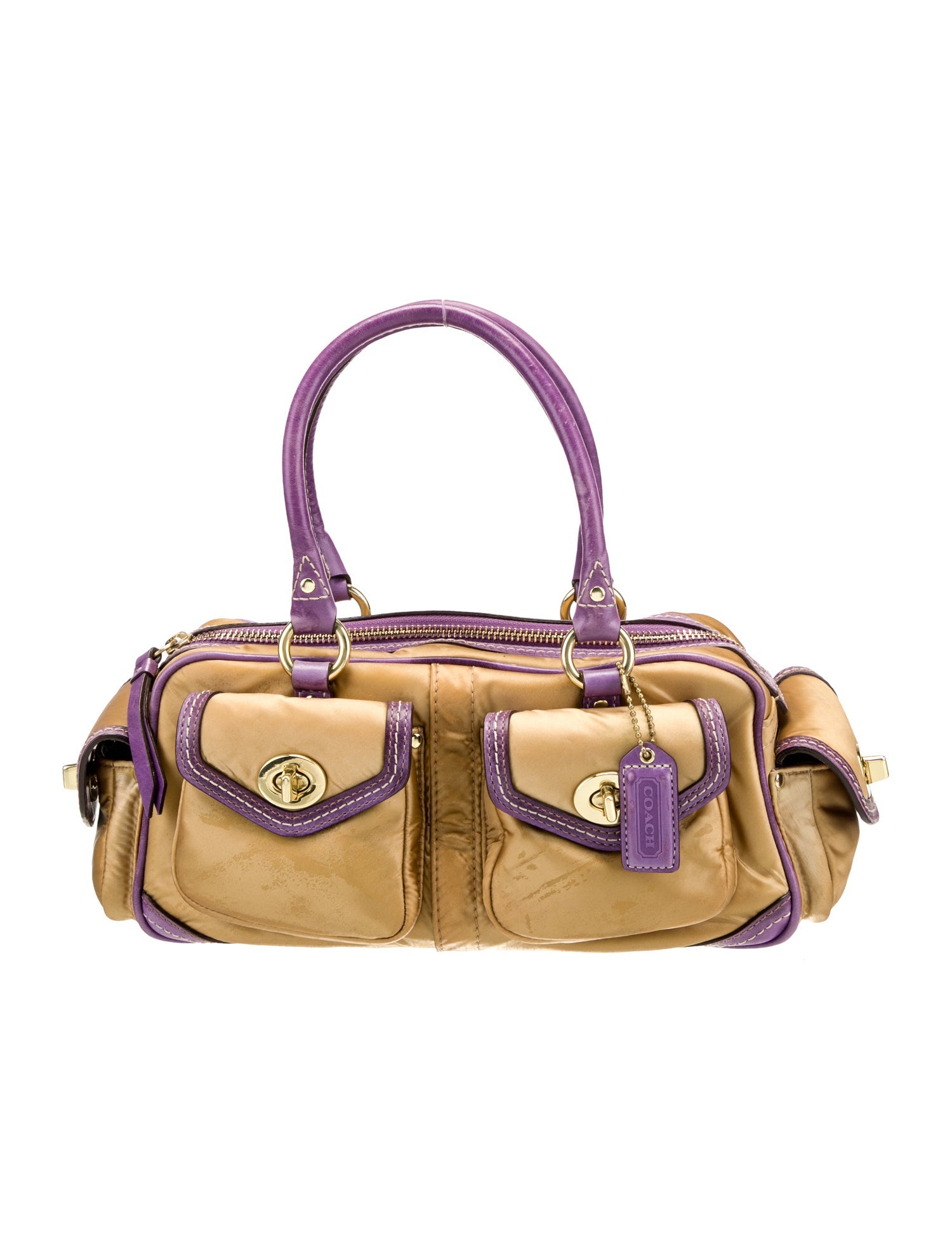 Coach Satin Top Handle Bag - Brown Handle Bags, Handbags - CCH62399 ...