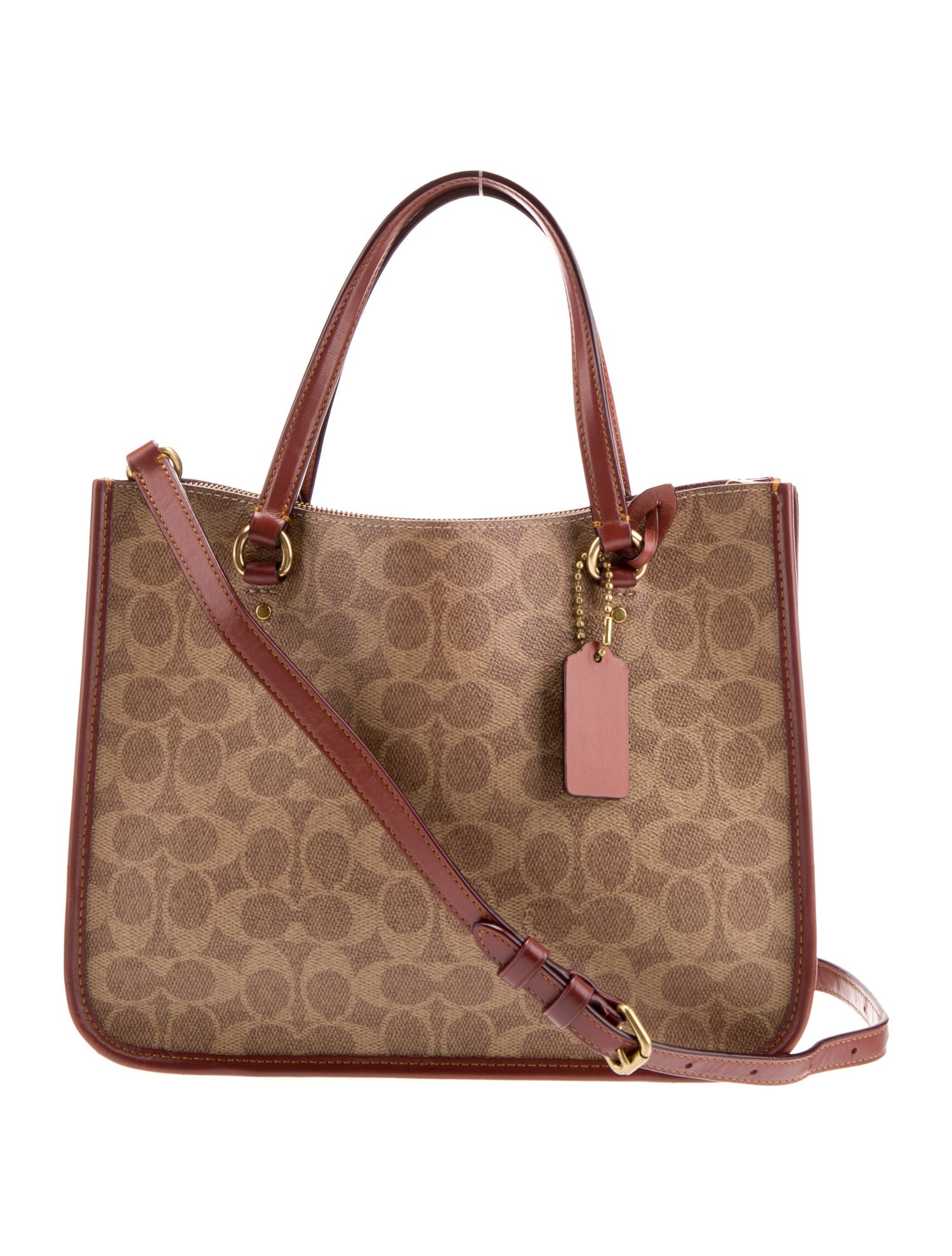 Coach Top Handle Bag - Brown Handle Bags, Handbags - CCH62638 | The ...