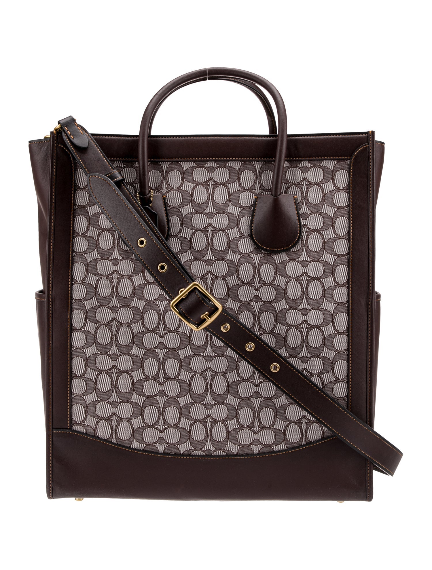 Coach Canvas Top Handle Bag - Brown Handle Bags, Handbags - CCH63639 ...