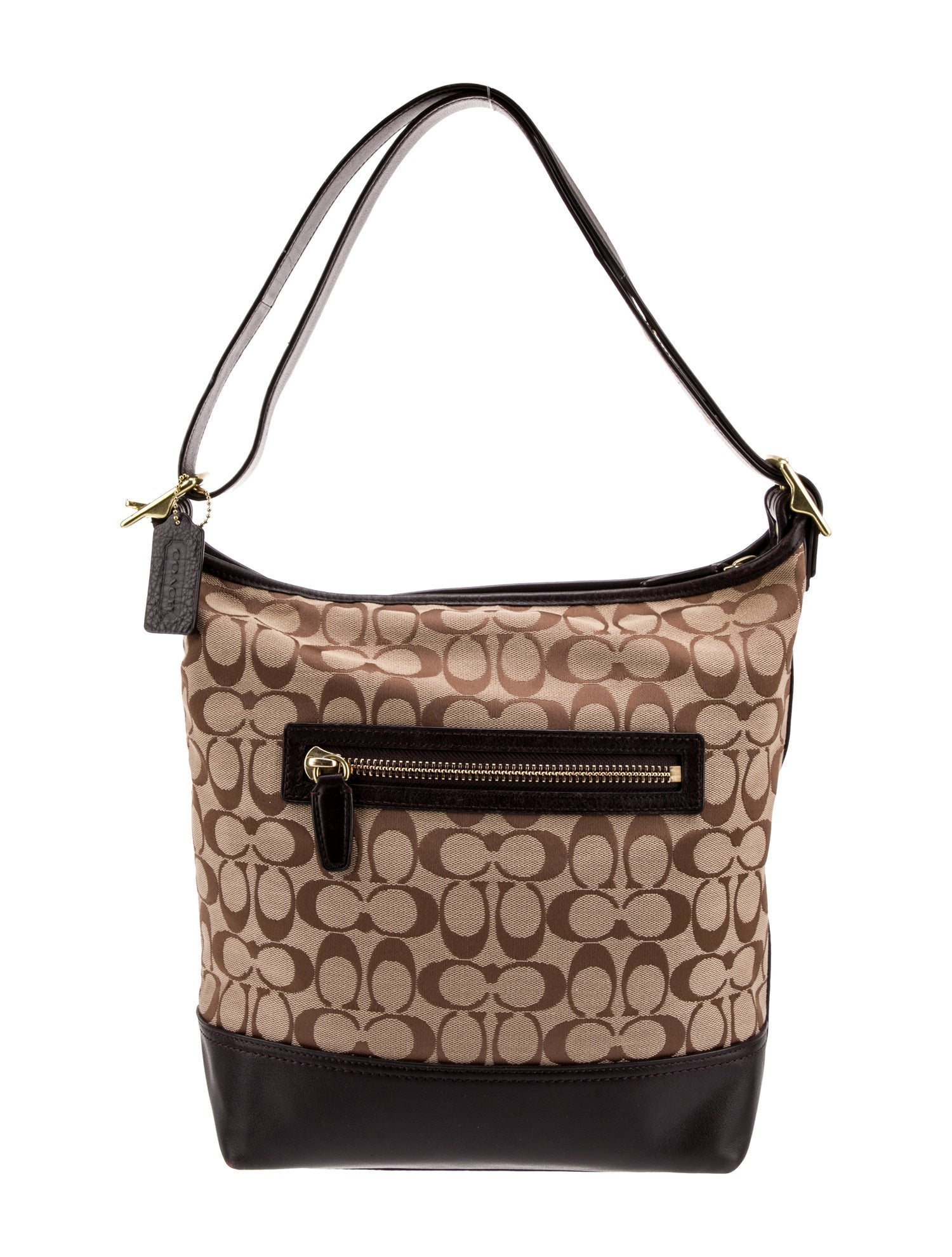 Coach Monogram Shoulder Bag - Neutrals Shoulder Bags, Handbags ...