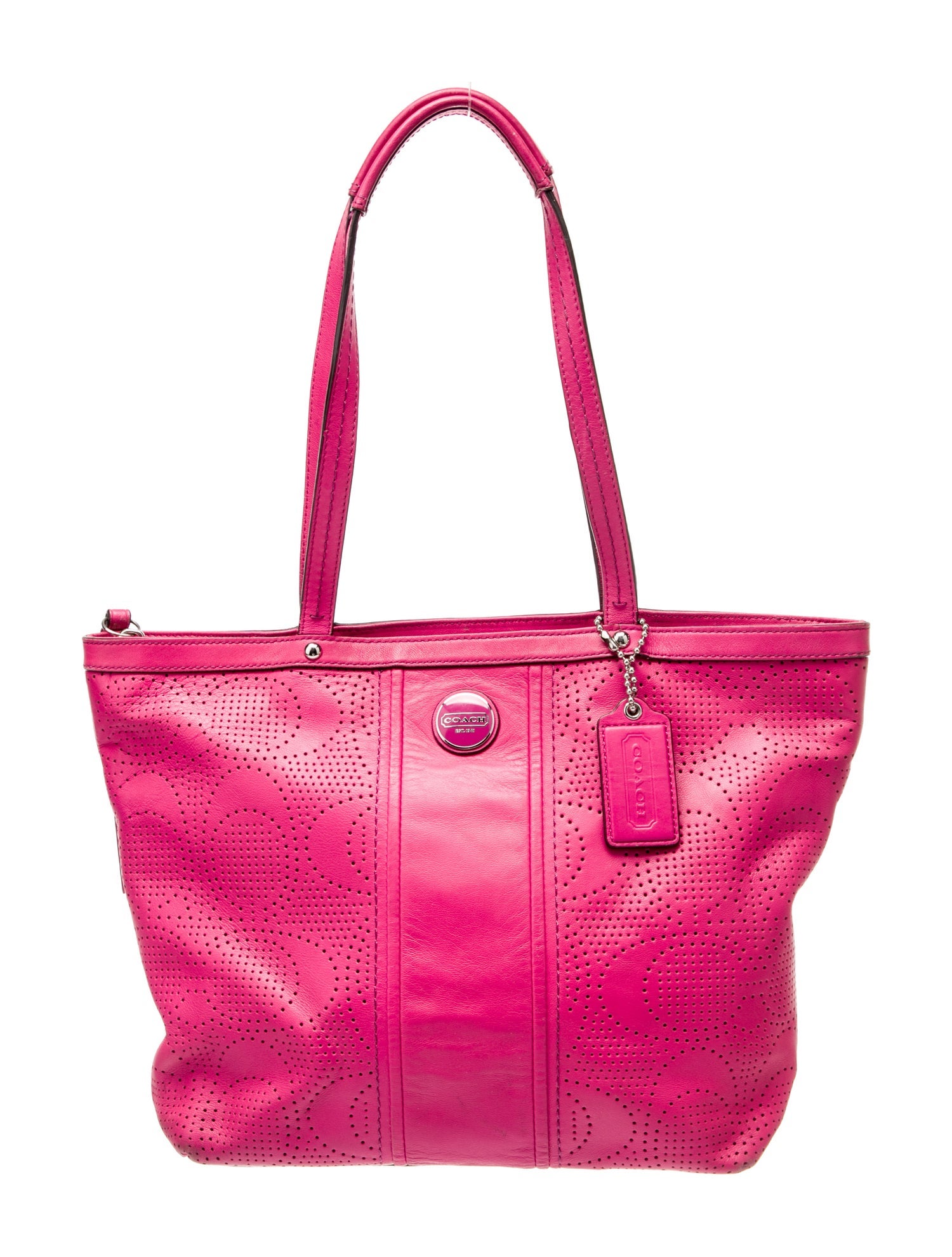 Coach Perforated Monogram Tote - Pink Totes, Handbags - CCH63770 | The ...