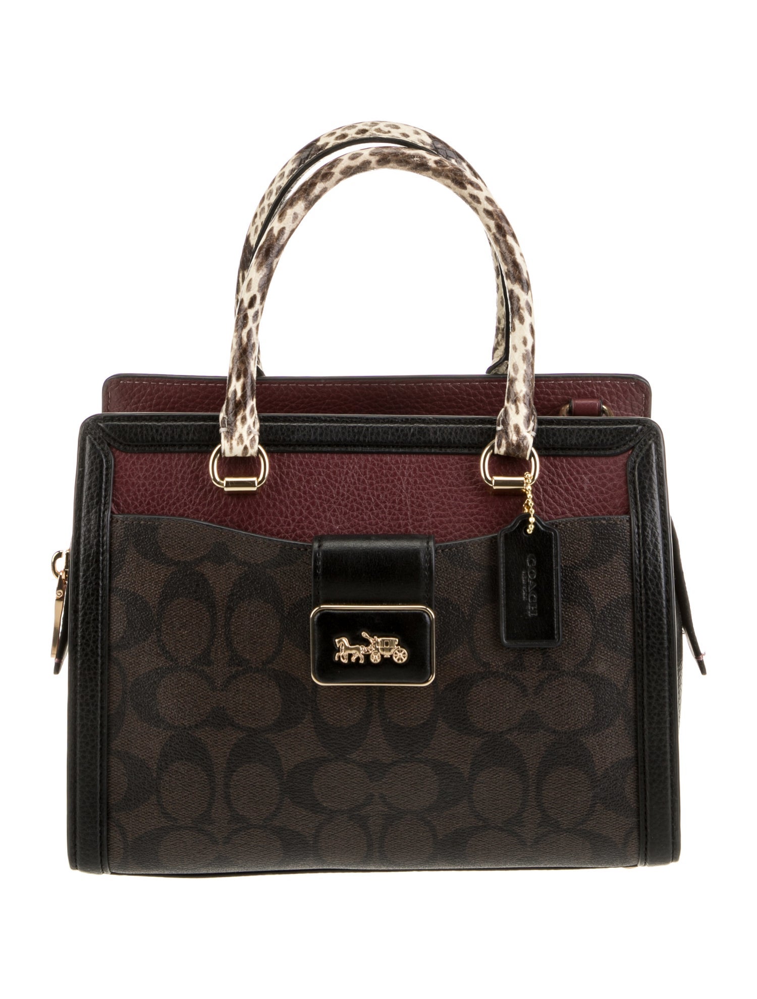 Coach Top Handle Bag - Brown Handle Bags, Handbags - CCH64074 | The ...