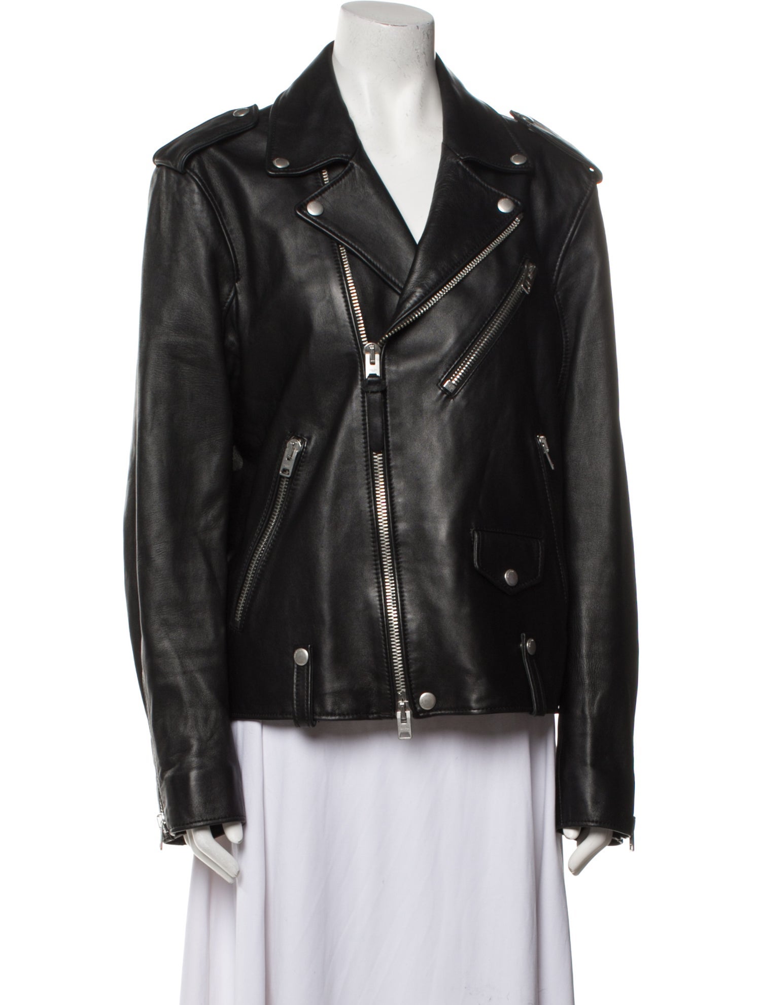 Coach Leather Biker Jacket - Black Jackets, Clothing - CCH65464 | The ...