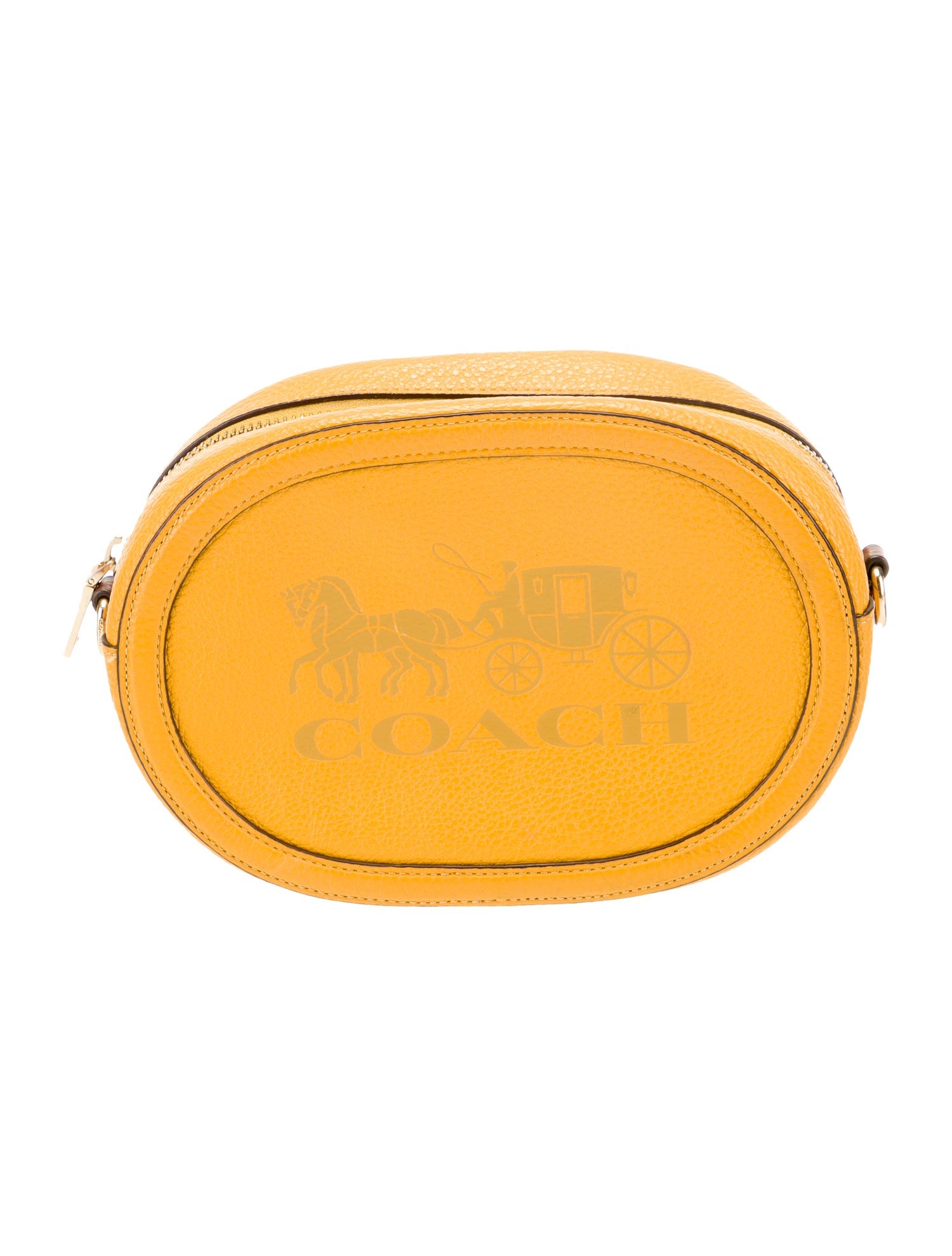 Coach Leather Crossbody Bag - Yellow Clutches, Handbags - CCH65678 ...