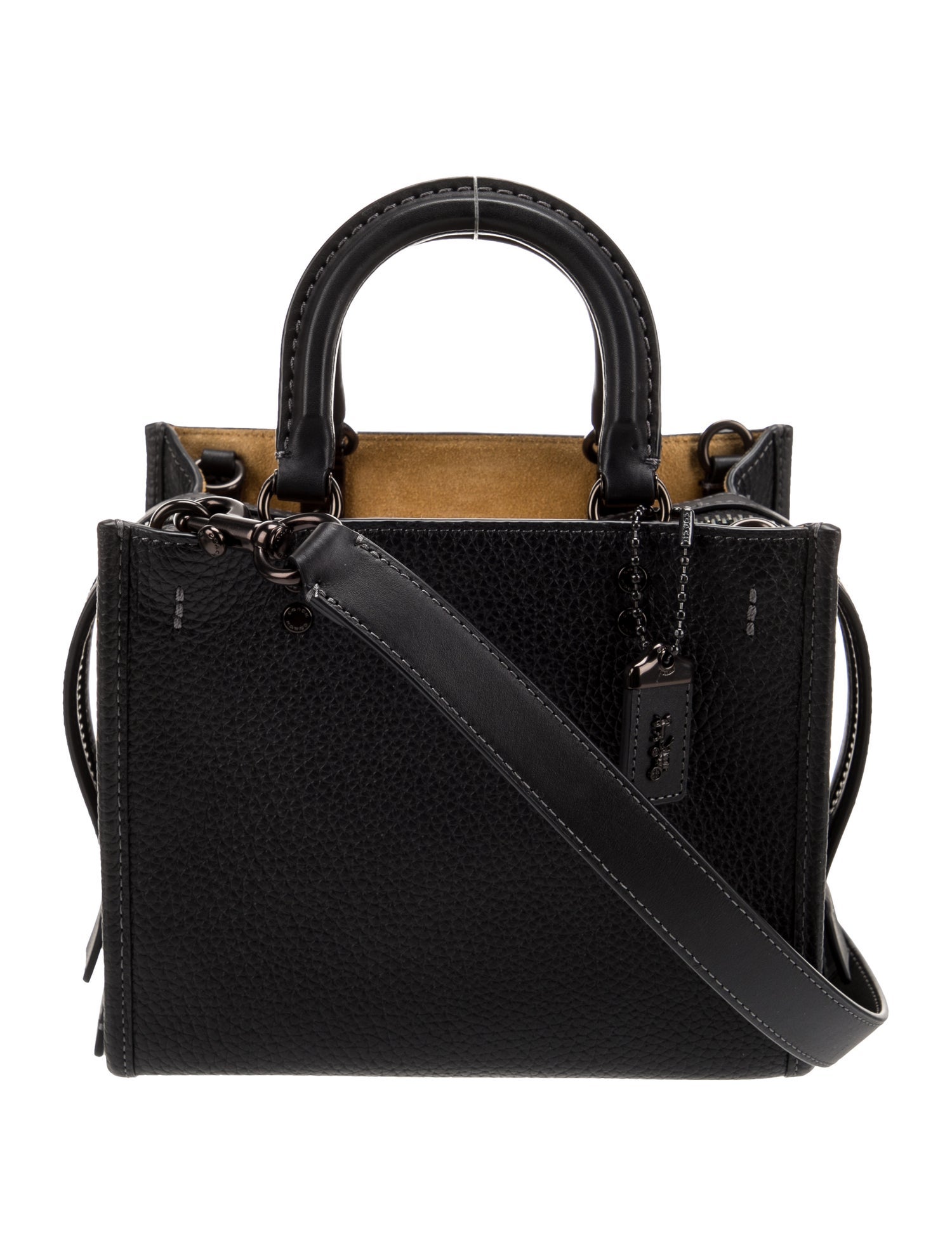 Coach Leather Top Handle Bag - Black Handle Bags, Handbags - CCH66725 ...