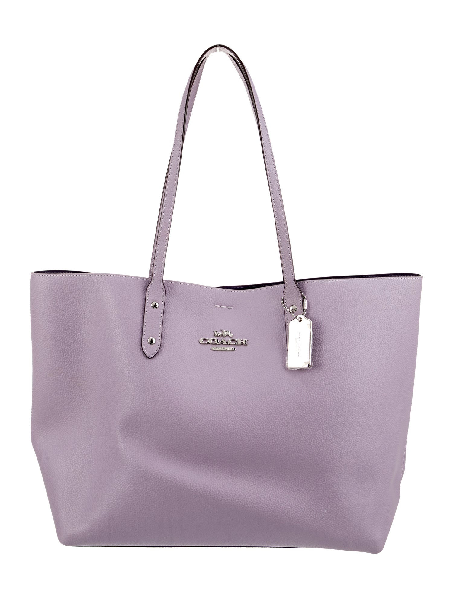 Coach Leather Tote - Purple Totes, Handbags - CCH66913 | The RealReal