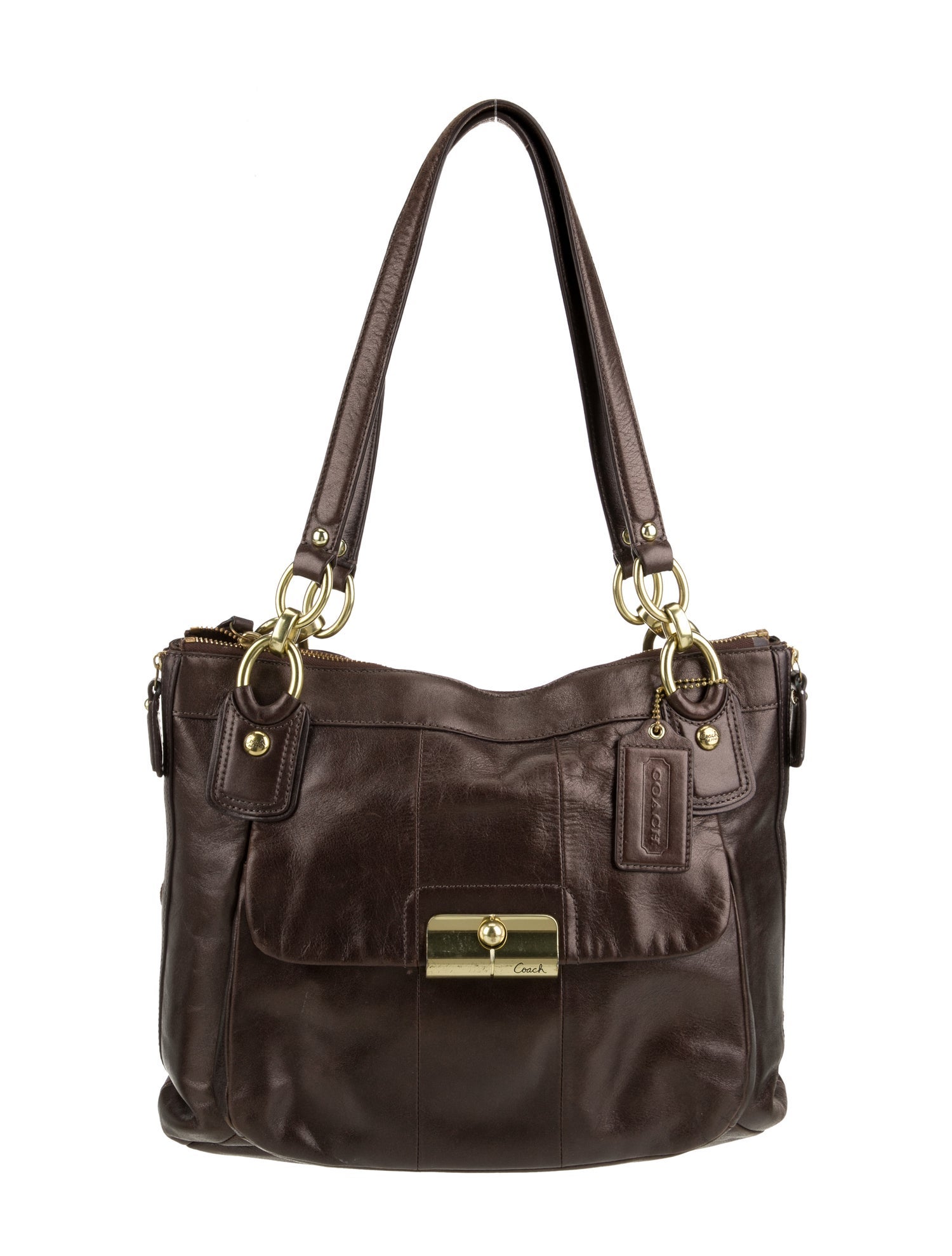 Coach Leather Shoulder Bag - Black Shoulder Bags, Handbags - CCH67330 ...