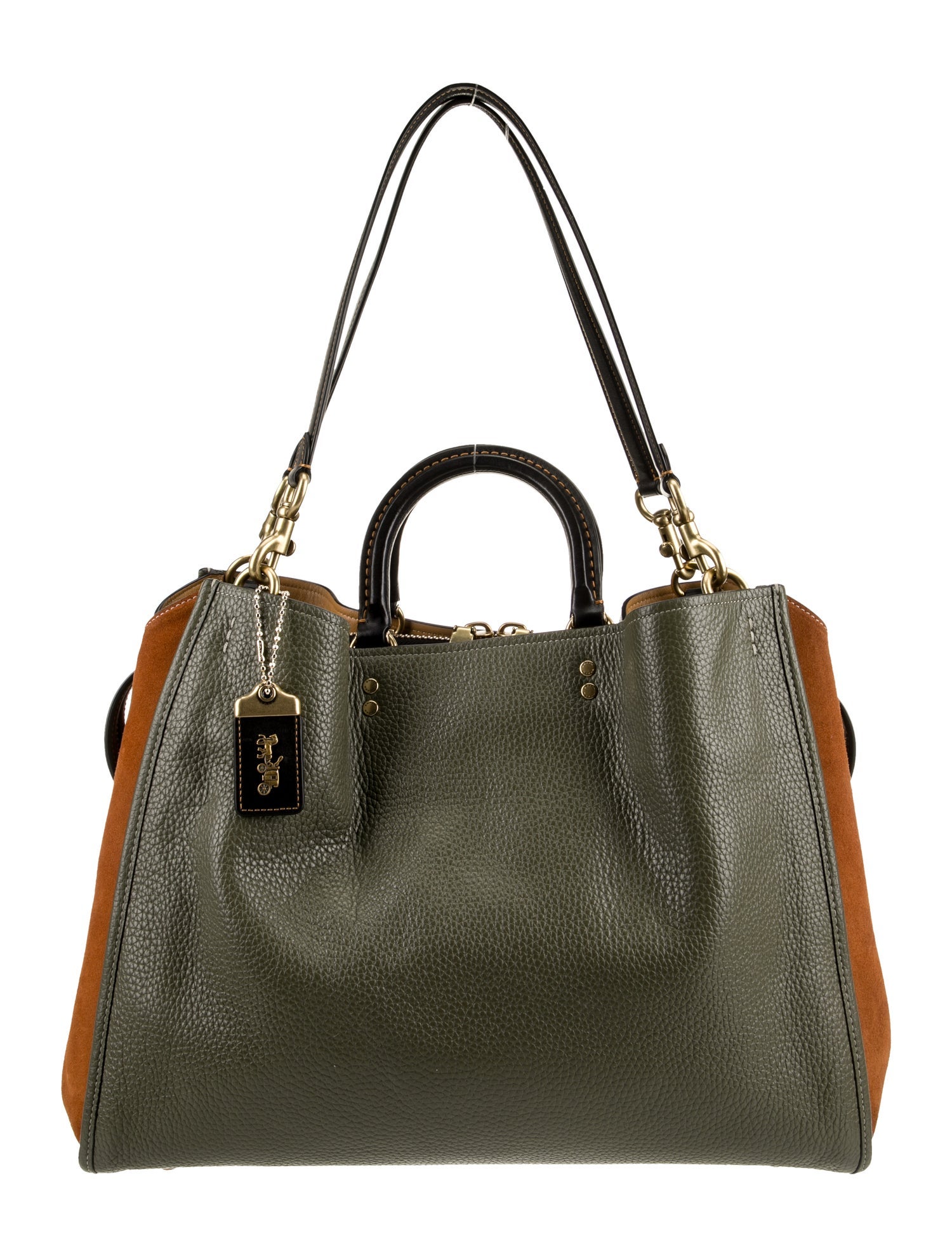 Coach Leather Top Handle Bag - Green Handle Bags, Handbags - CCH68450 ...