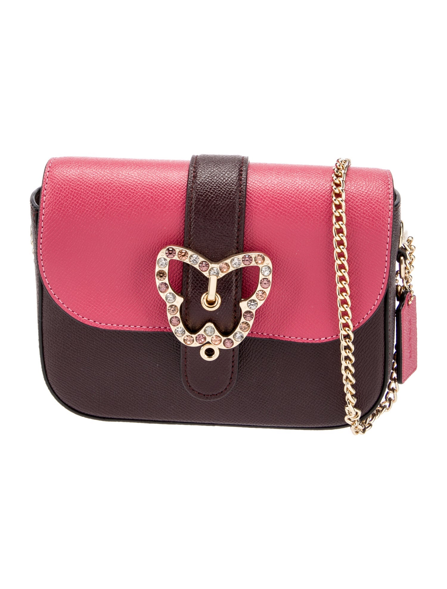 Coach Leather Shoulder Bag w/ Tags - Pink Crossbody Bags, Handbags ...