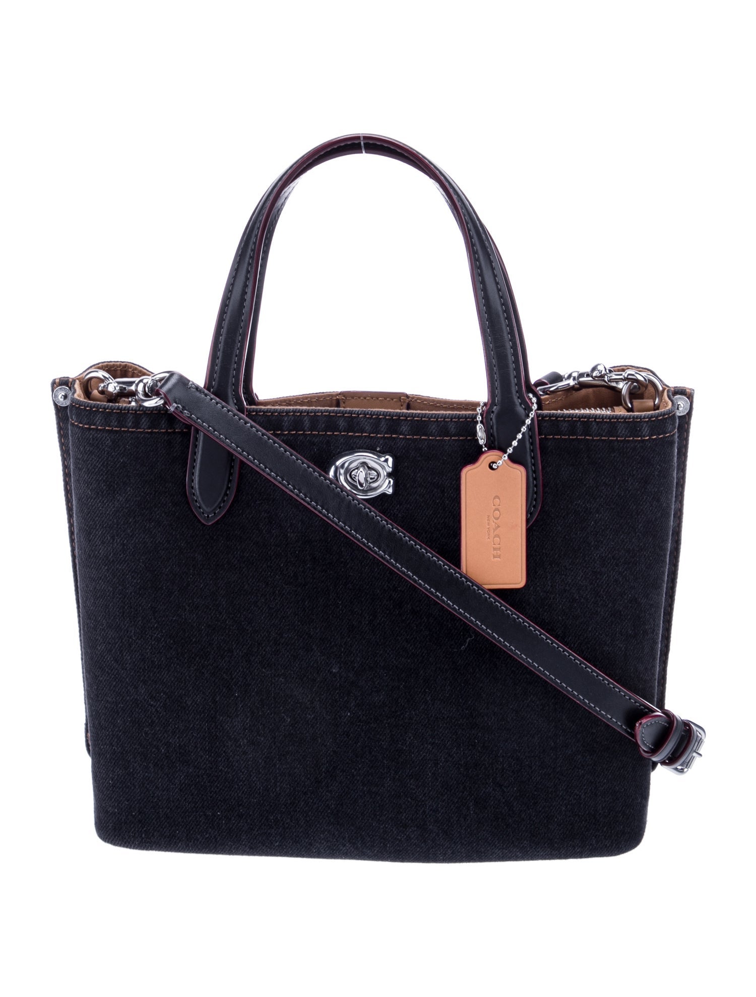Coach Denim Top Handle Bag - Black Handle Bags, Handbags - CCH69001 ...