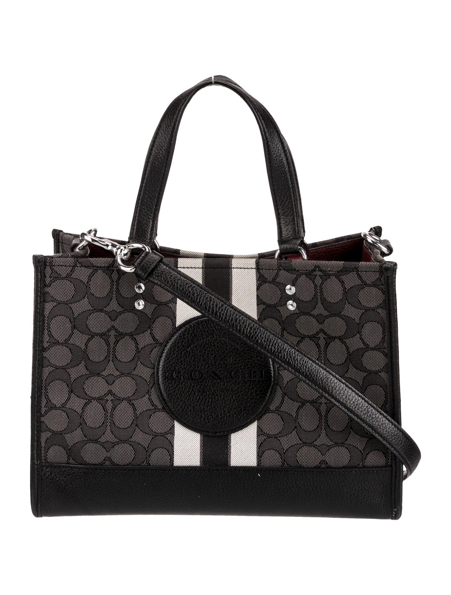 Coach Monogram Top Handle Bag - Black Handle Bags, Handbags - CCH69426 ...