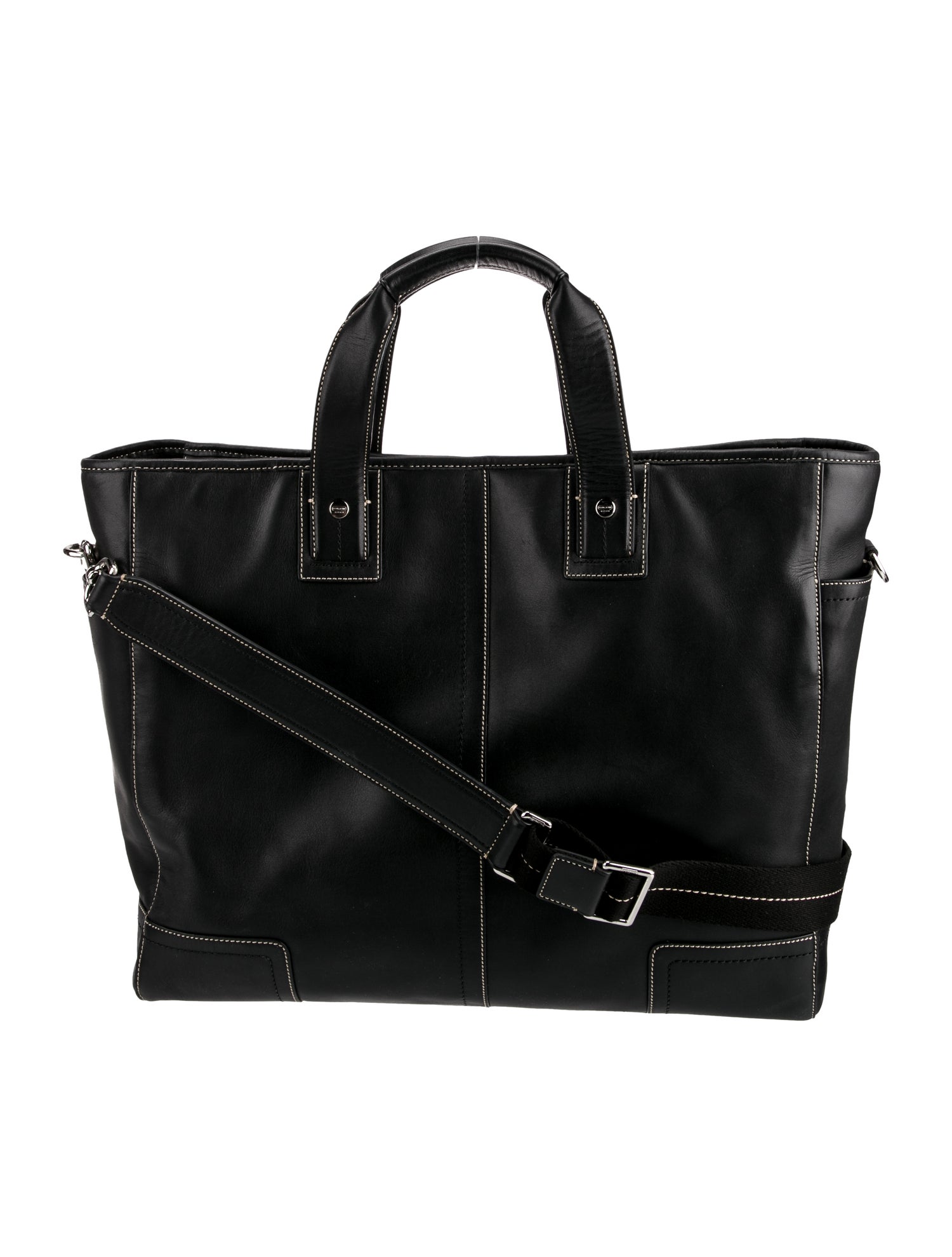 Coach Leather Briefcase - Black Totes, Bags - CCH70937 | The RealReal