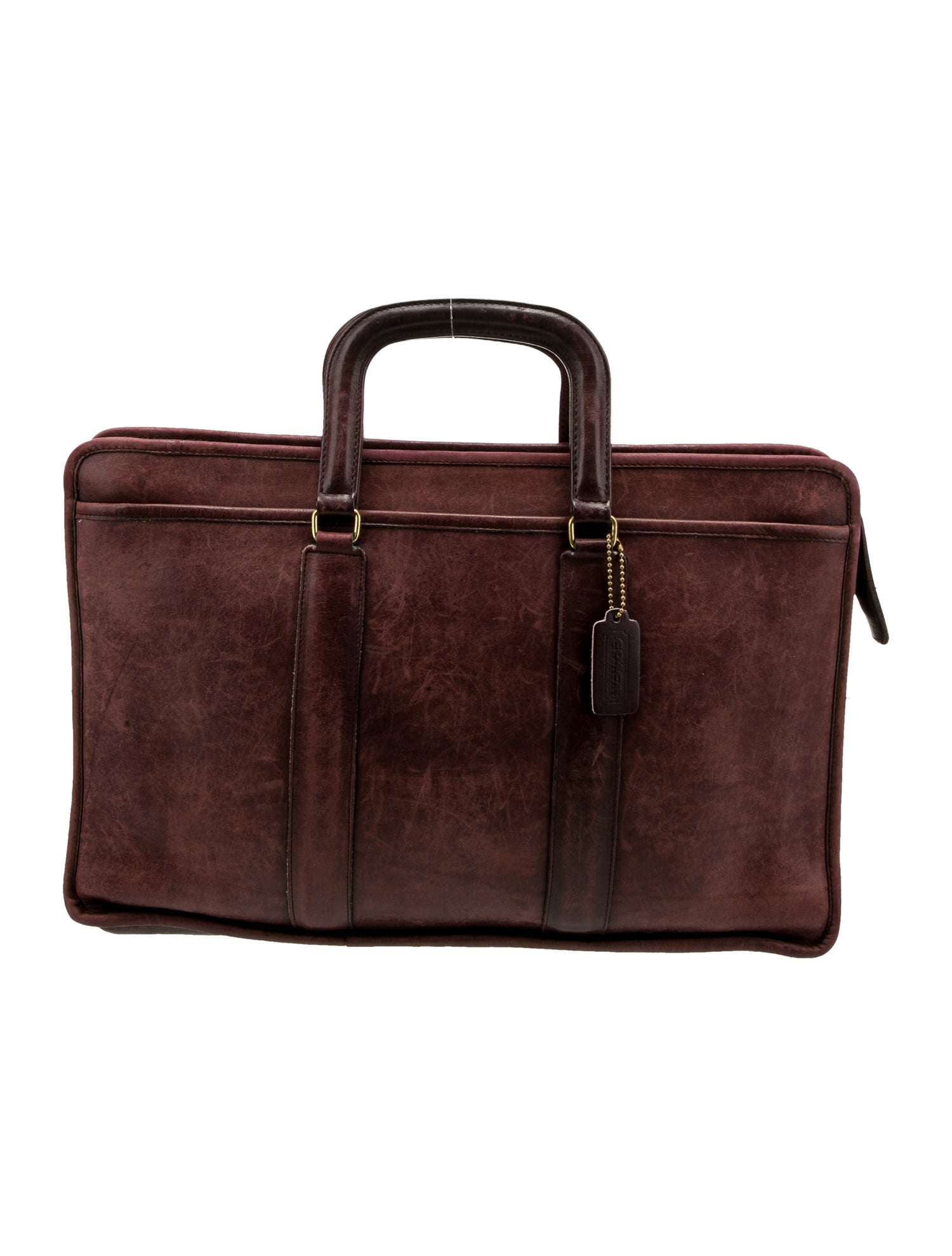 Coach Leather Briefcase - Burgundy Briefcases, Bags - CCH71499 | The ...