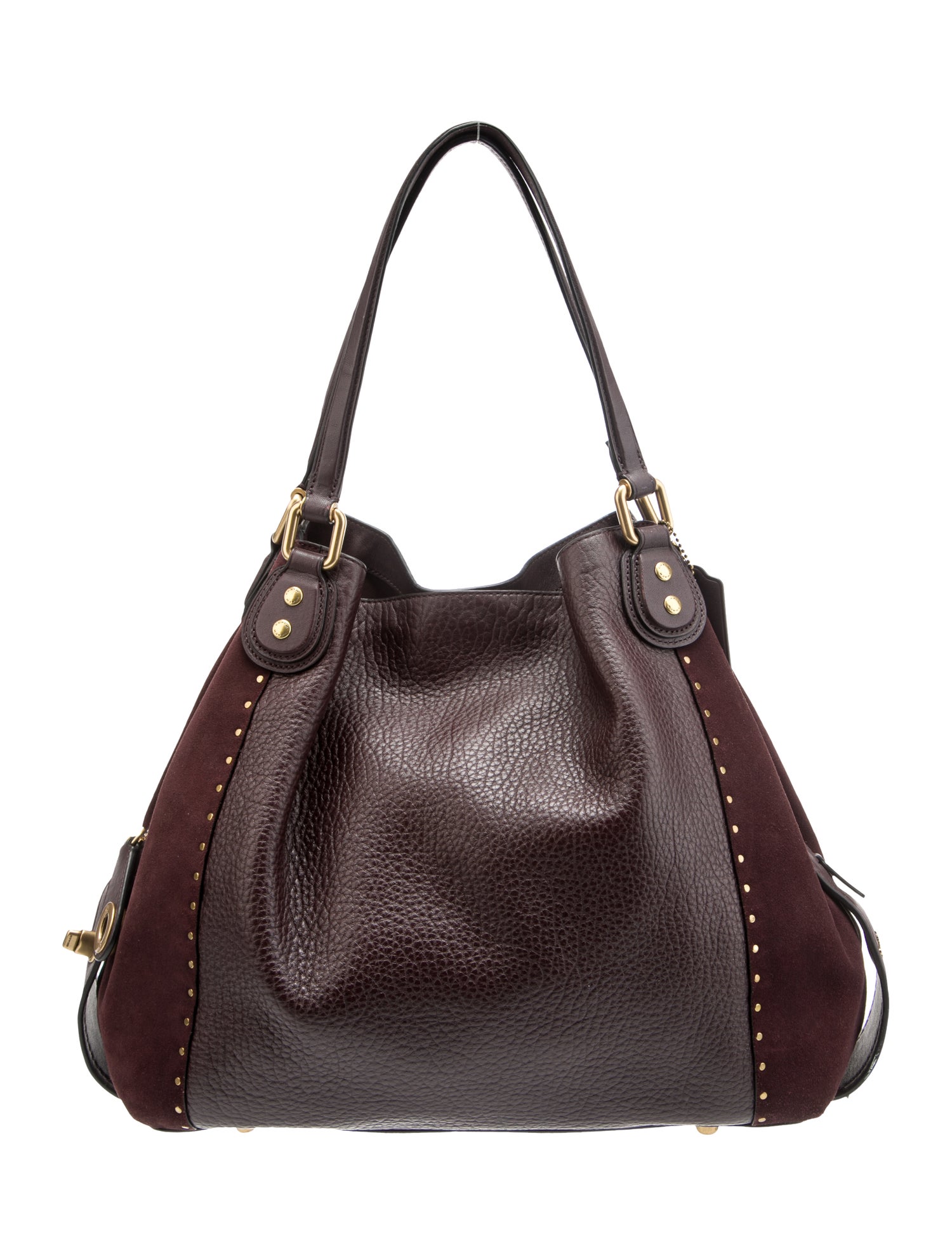 Coach House Check Shoulder Bag - Burgundy Shoulder Bags, Handbags ...