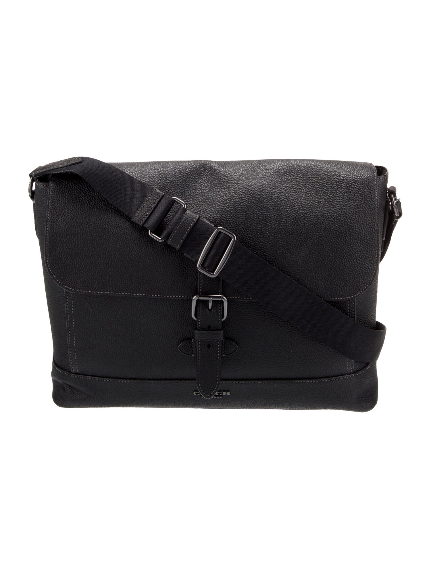 Coach Leather Messenger Bag - Black Messenger Bags, Bags - CCH72145 ...