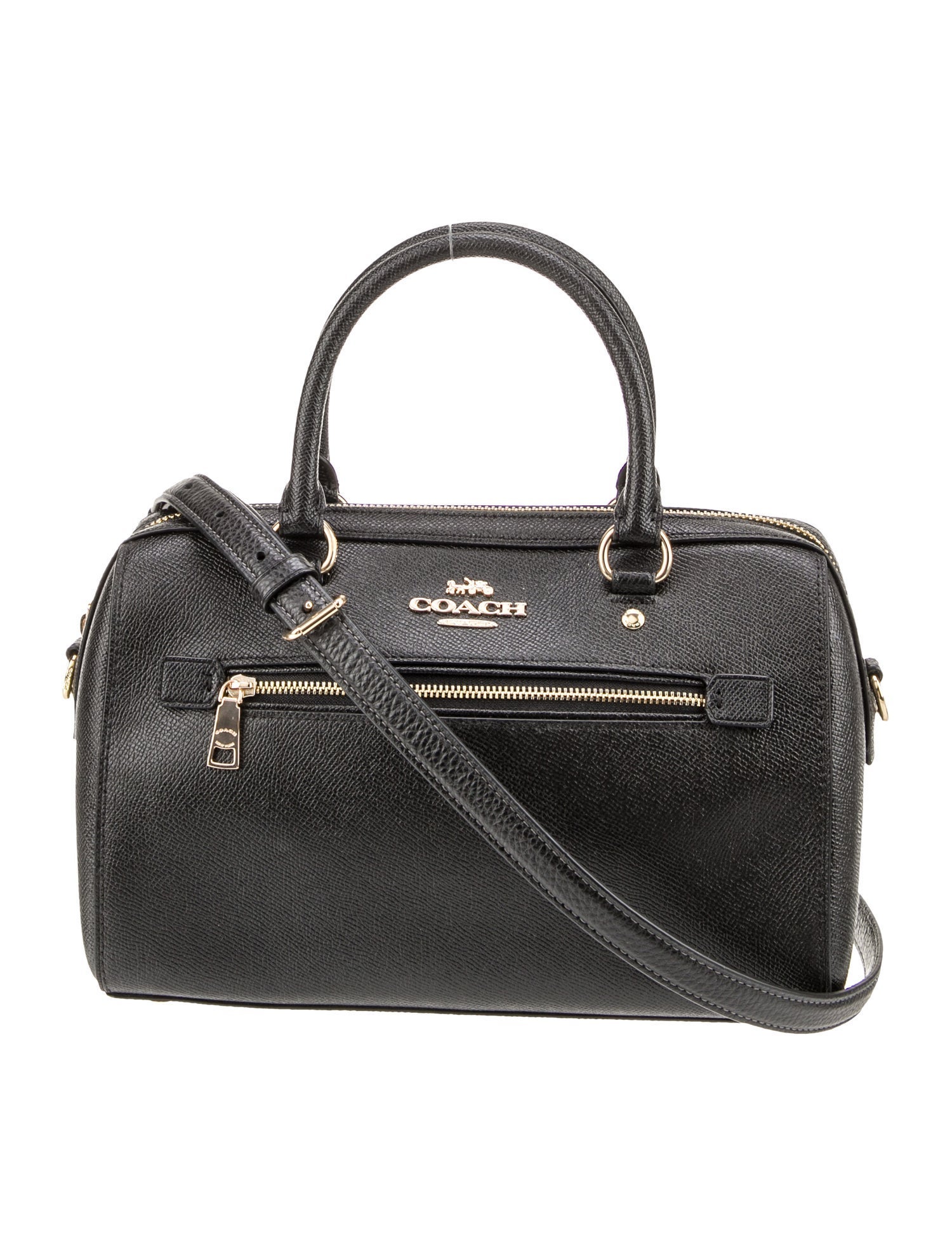 Coach Leather Top Handle Bag - Black Handle Bags, Handbags - CCH74628 ...