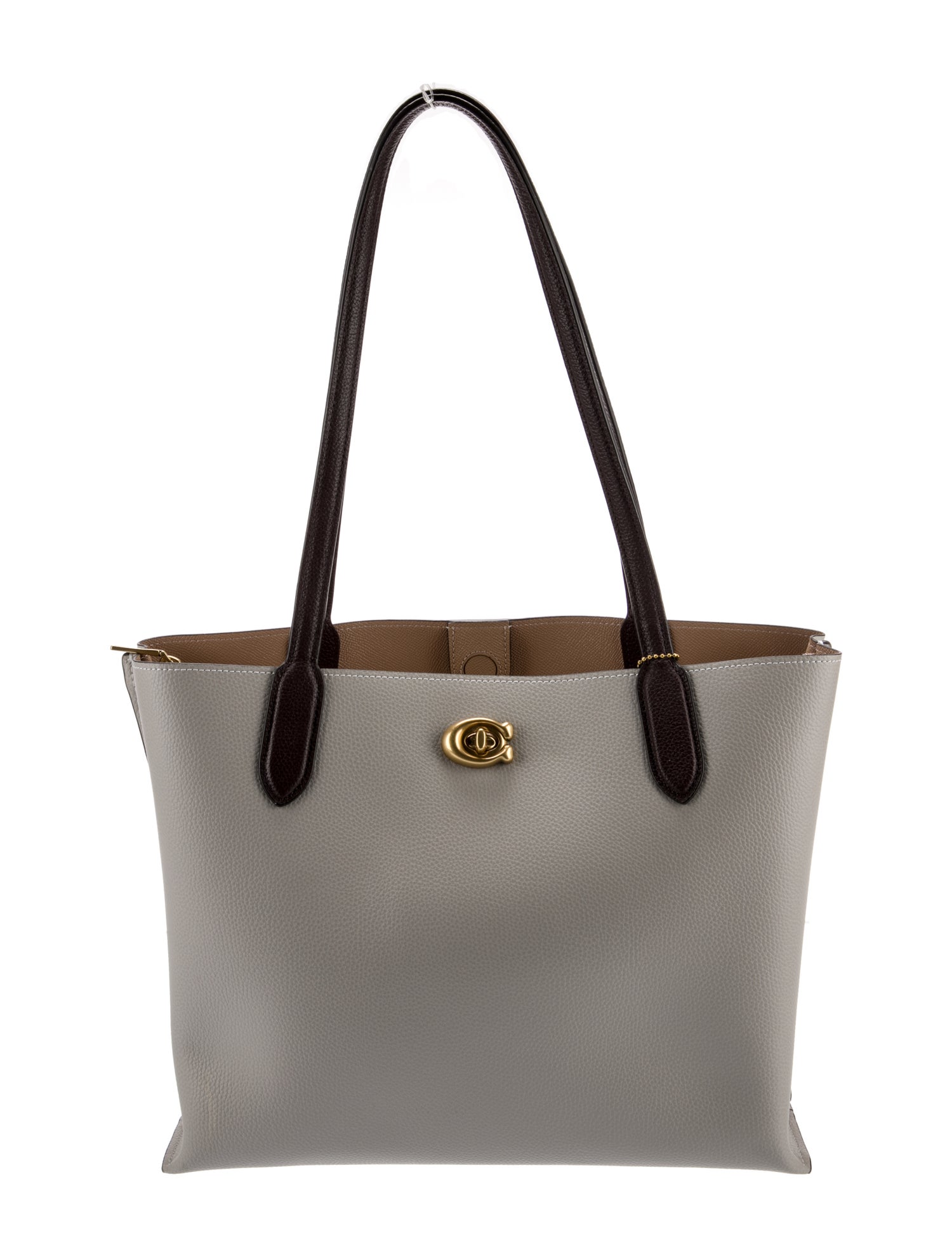 Coach Leather Tote - Grey Totes, Handbags - CCH75256 | The RealReal