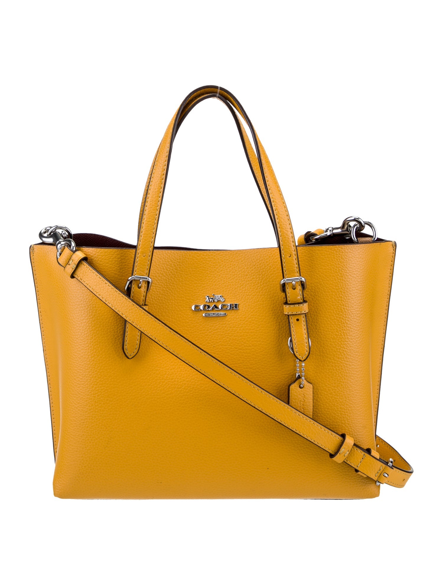 Coach Leather Shoulder Bag - Yellow Crossbody Bags, Handbags - CCH76405 ...