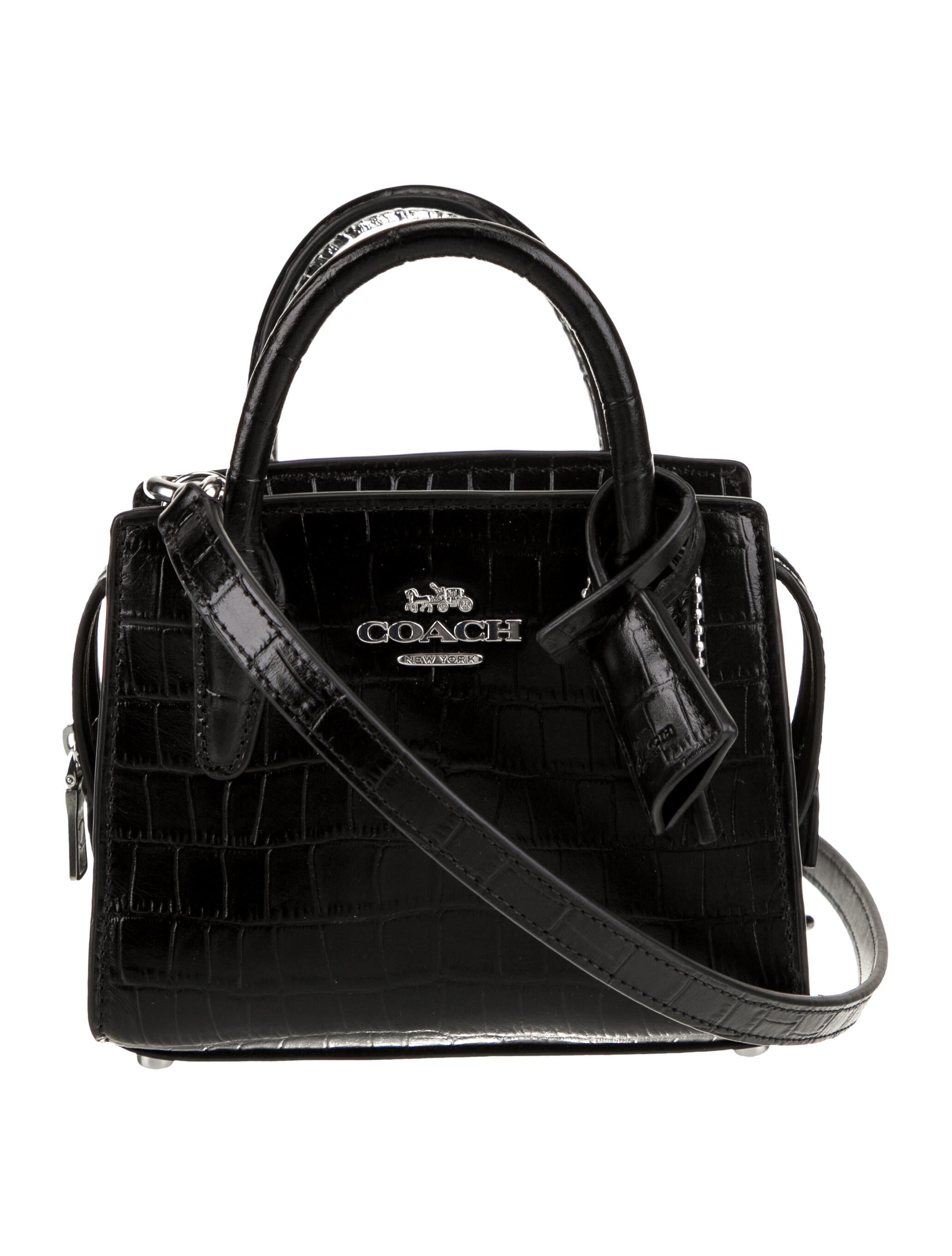 Coach Leather Top Handle Bag - Black Handle Bags, Handbags - CCH79317 ...