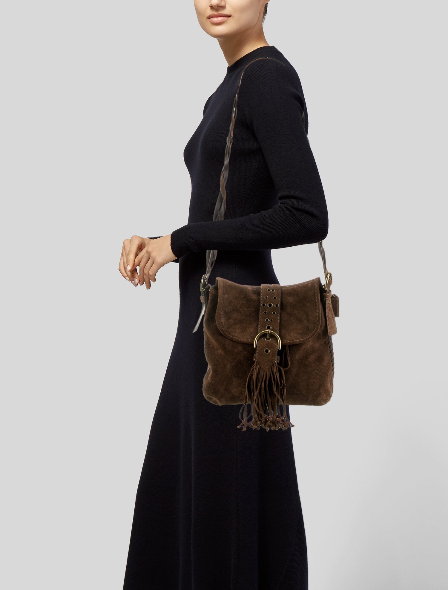 Coach 1941 Chain-Link Leather Crossbody Bag - Red Crossbody Bags ...