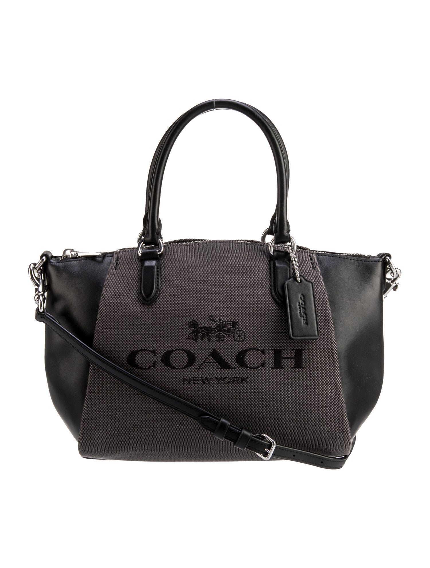 Coach Leather Top Handle Bag - Black Handle Bags, Handbags - CCH80162 ...