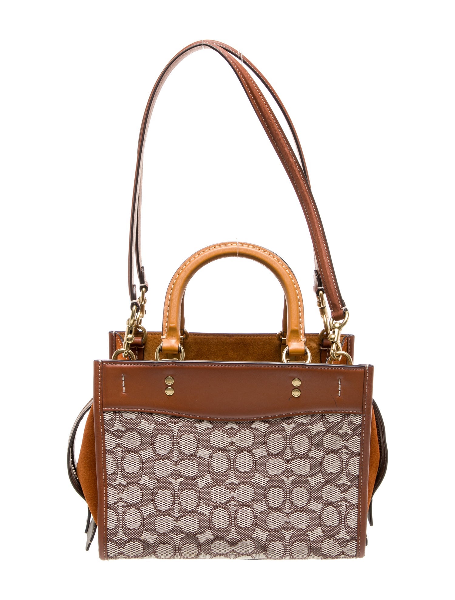 Coach Canvas Top Handle Bag - Brown Handle Bags, Handbags - CCH80506 ...