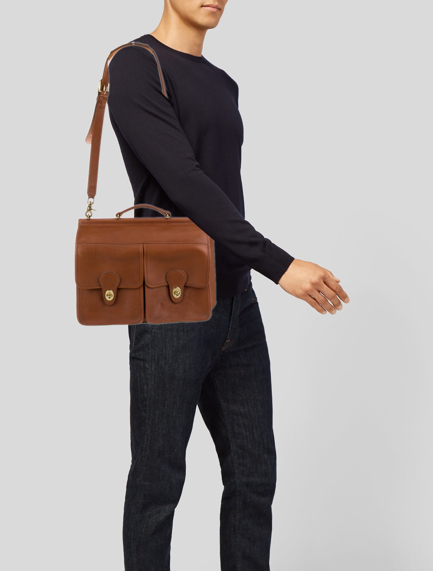 Coach Leather Messenger Bag - Brown Briefcases, Bags - CCH81487 | The ...