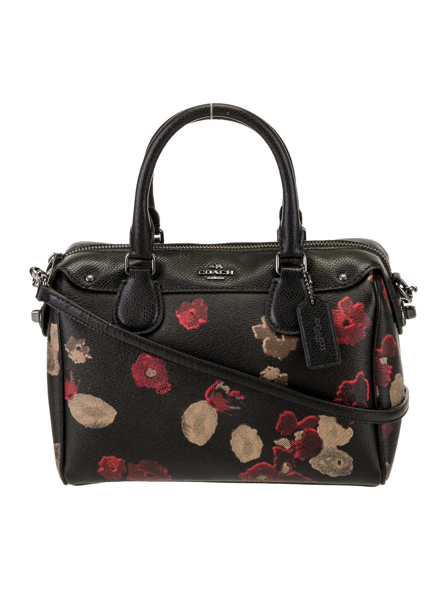 Coach Leather Top Handle Bag - Black Handle Bags, Handbags - CCH81961 ...