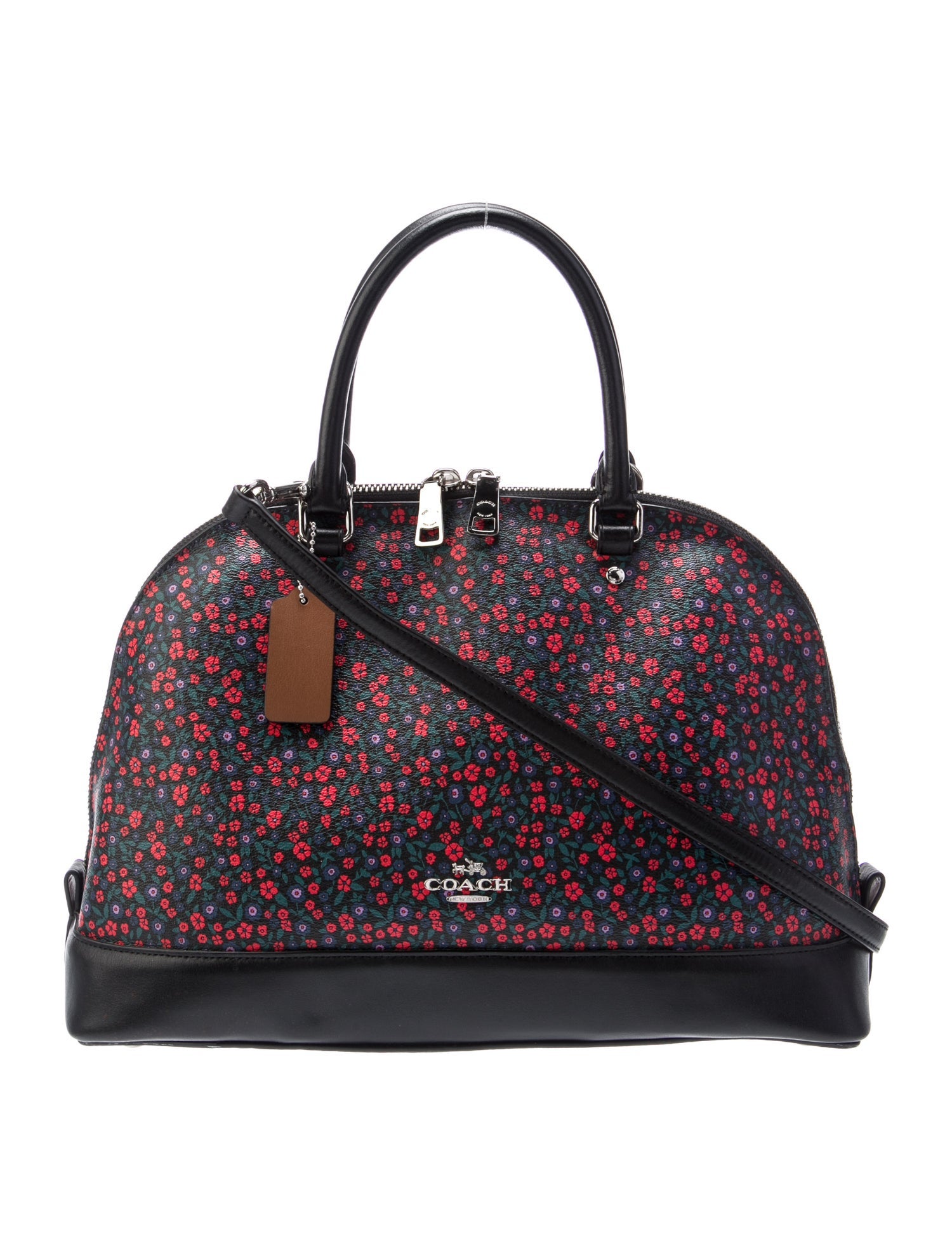 Coach Leather Top Handle Bag - Black Handle Bags, Handbags - CCH83110 ...