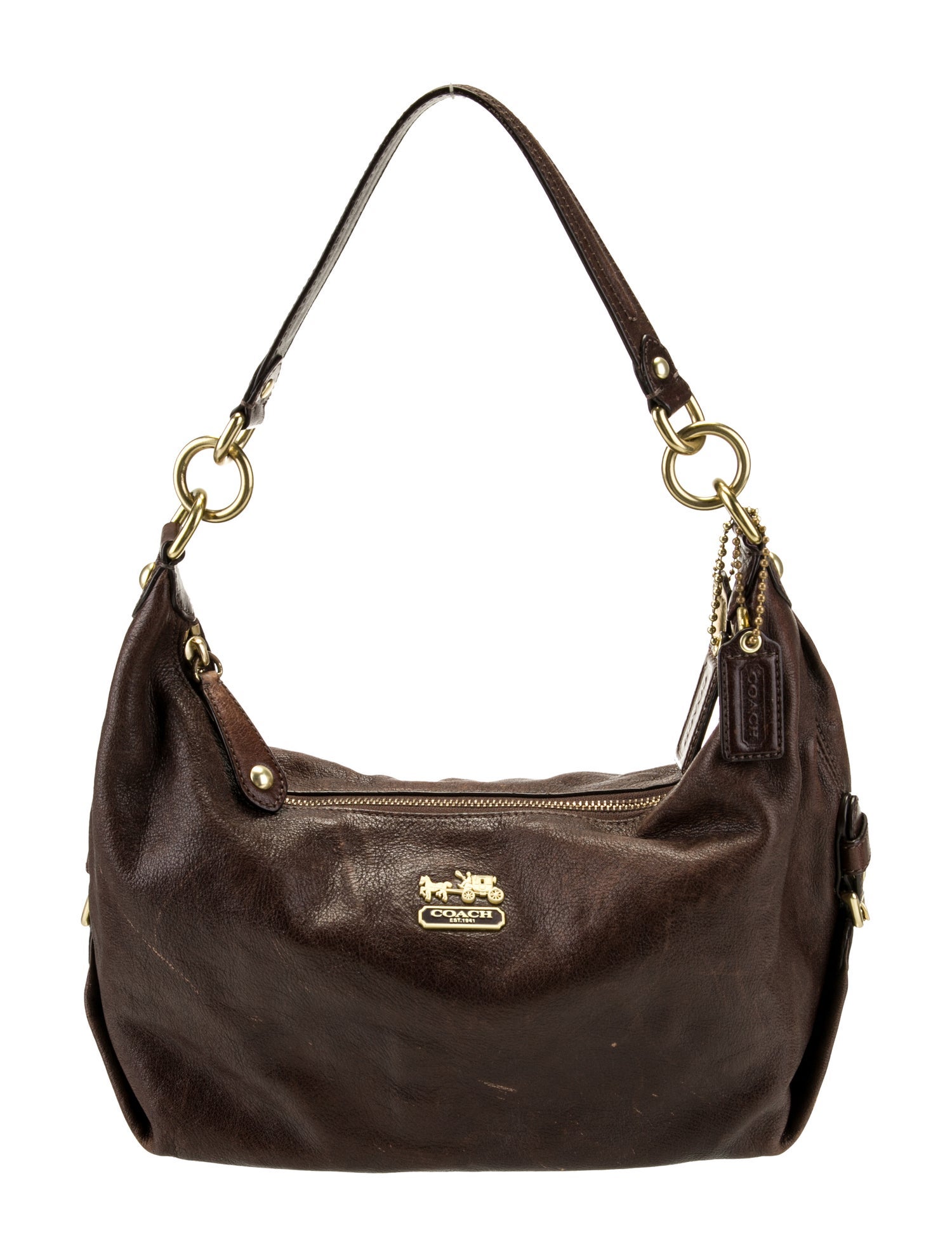 Coach Leather Top Handle Bag - Brown Handle Bags, Handbags - CCH83362 ...