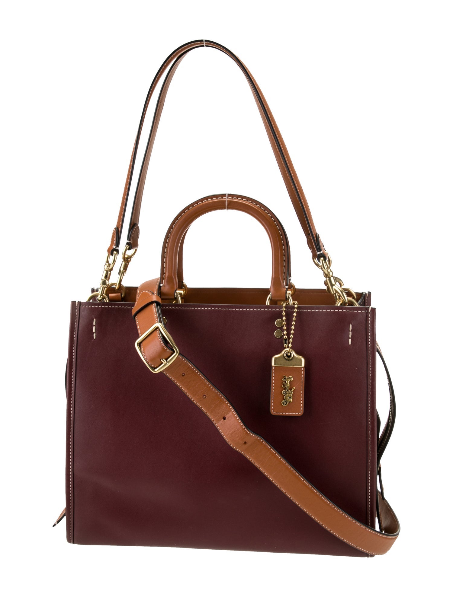 Coach Leather Top Handle Bag - Red Handle Bags, Handbags - CCH83505 ...