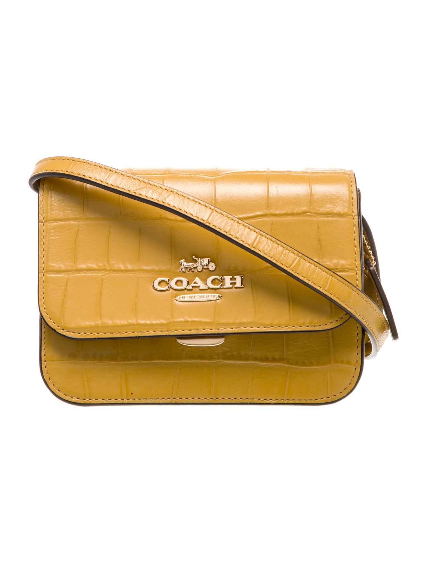Coach Leather Shoulder Bag - Yellow Shoulder Bags, Handbags - CCH85691 ...