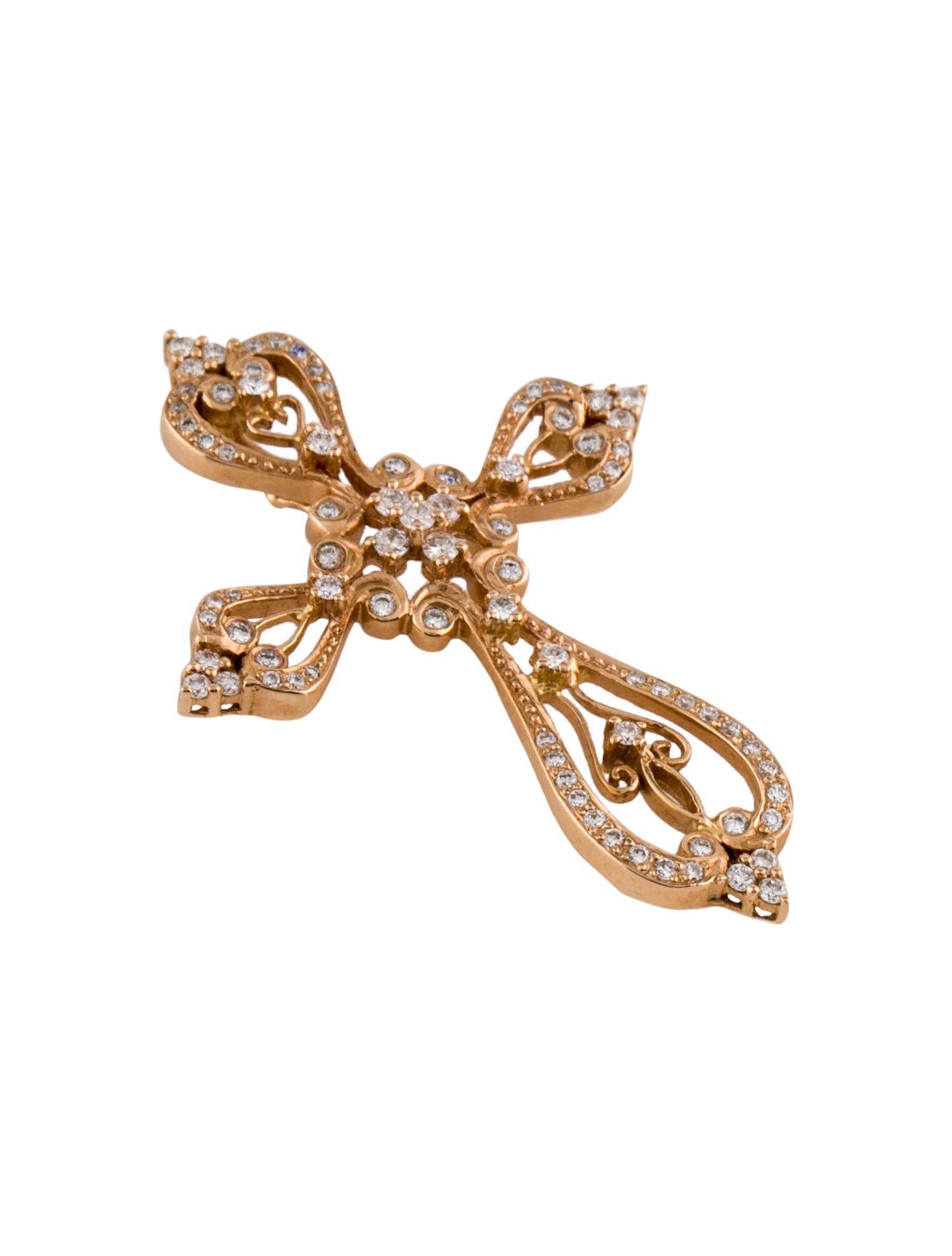 Chad Allison 18K Diamond Cross Pendant - Pendant Necklace, Necklaces ...