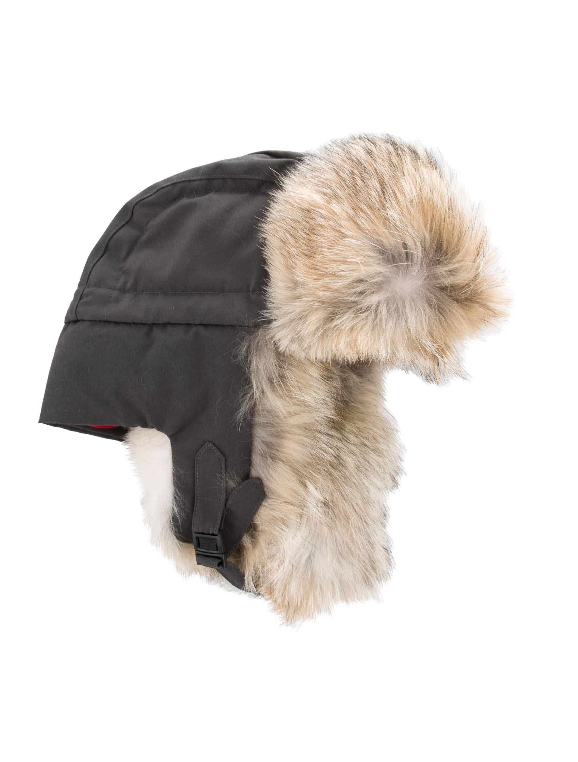 Canada Goose Fur-Trimmed Trapper Hat - Grey Hats, Accessories ...