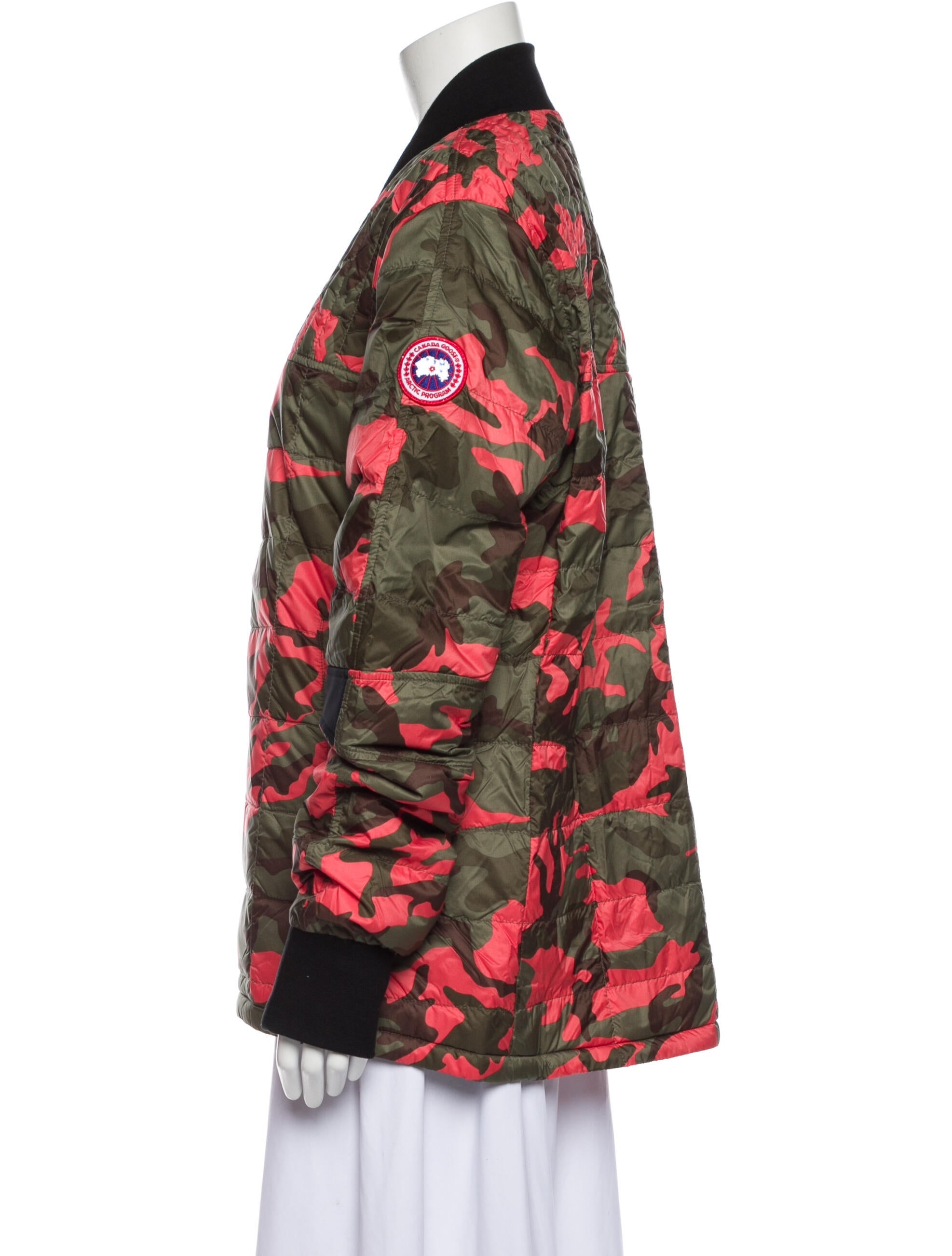 Canada Goose Camouflage Print Bomber Jacket - Green Outerwear, Clothing ...