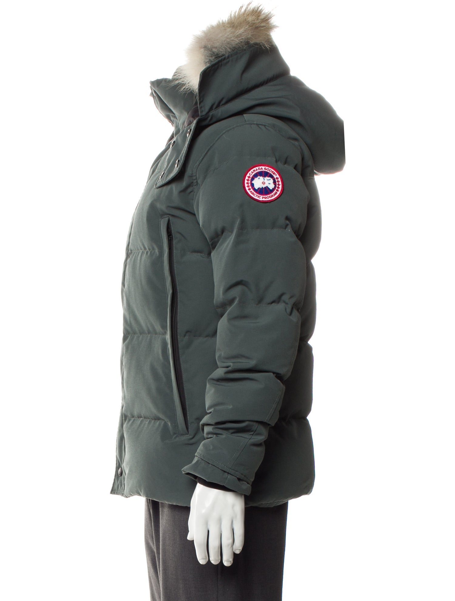 Canada Goose Striped Puffer Coat - Green Outerwear, Clothing - CDO41658 ...