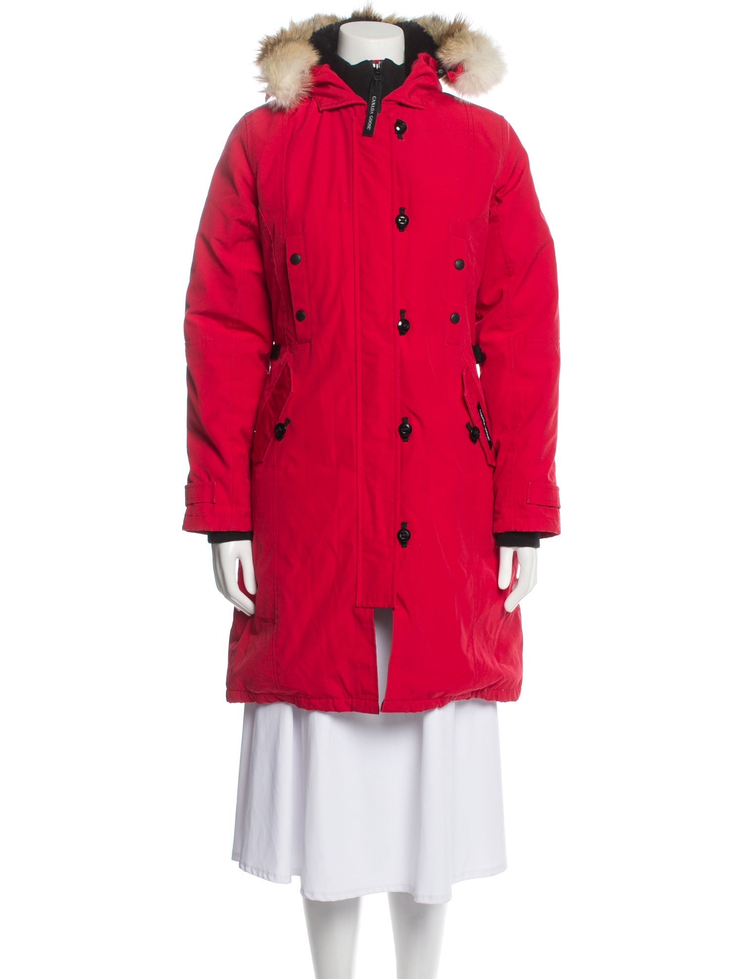 Canada Goose Fur Coat - Red Coats, Clothing - CDO44699 | The RealReal