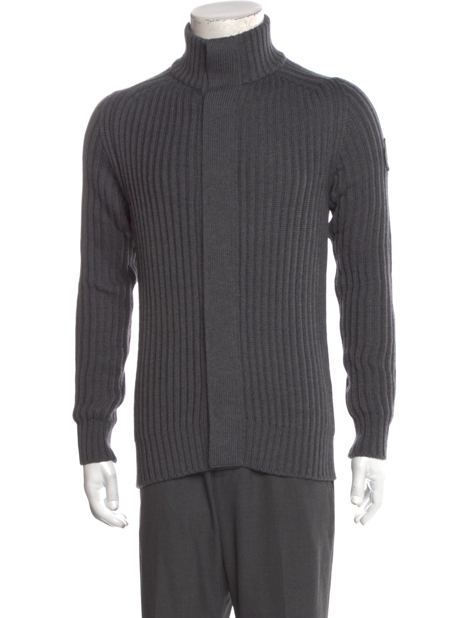 Canada Goose Merino Wool Turtleneck Cardigan w/ Tags - Grey Sweaters ...