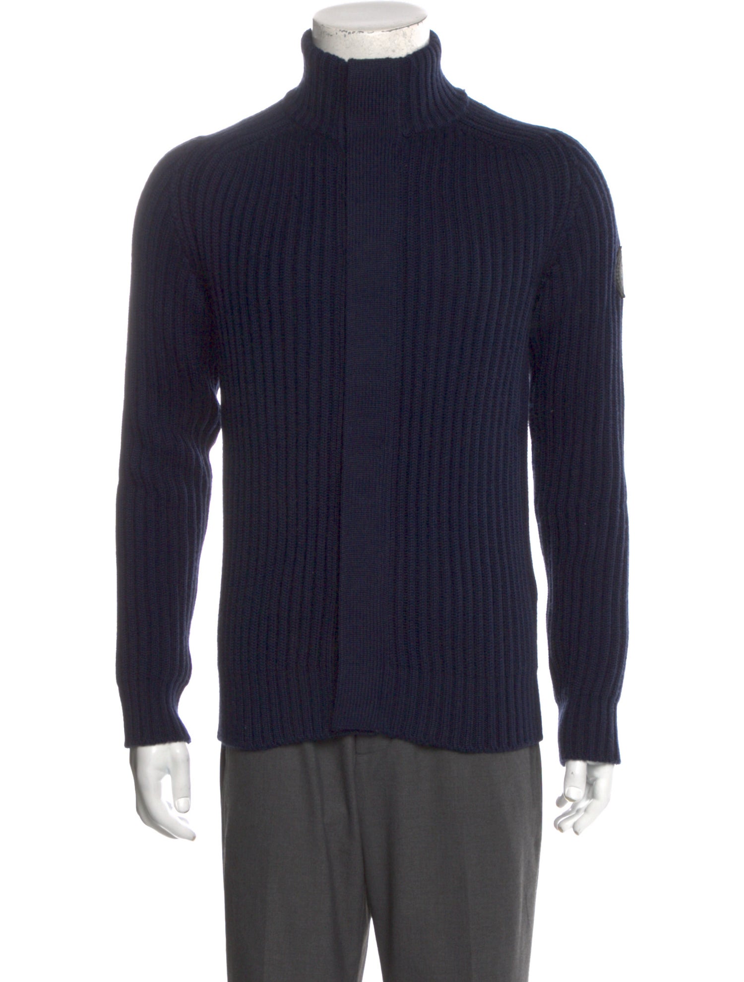 Canada Goose Merino Wool Turtleneck Cardigan w/ Tags - Blue Sweaters ...