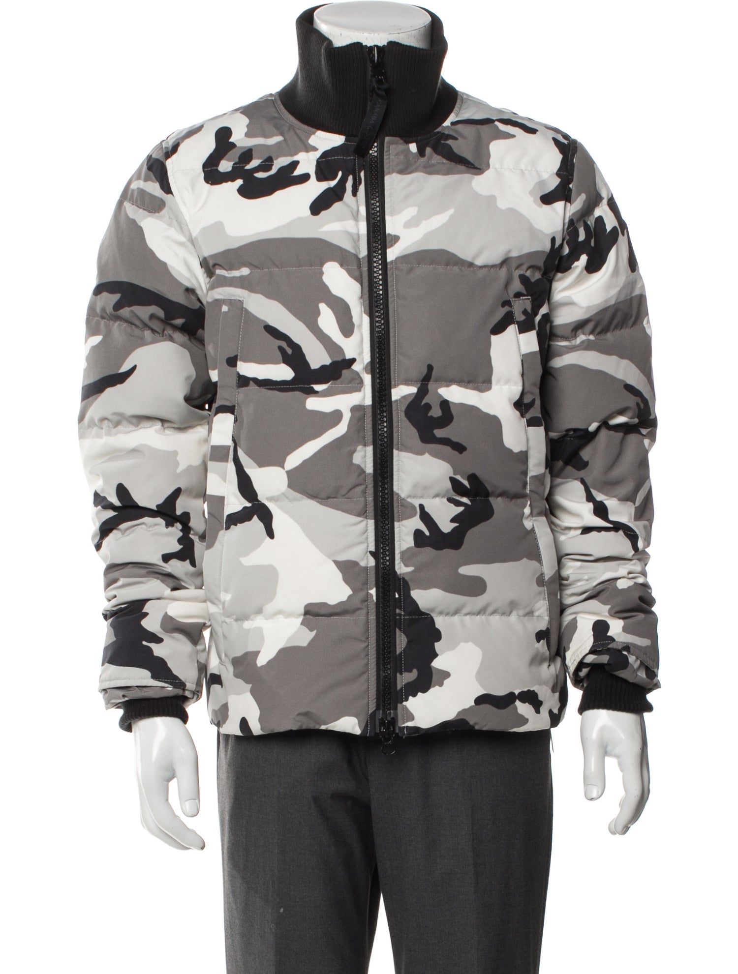 Canada Goose Camouflage Print Puffer Coat - Grey Outerwear, Clothing ...