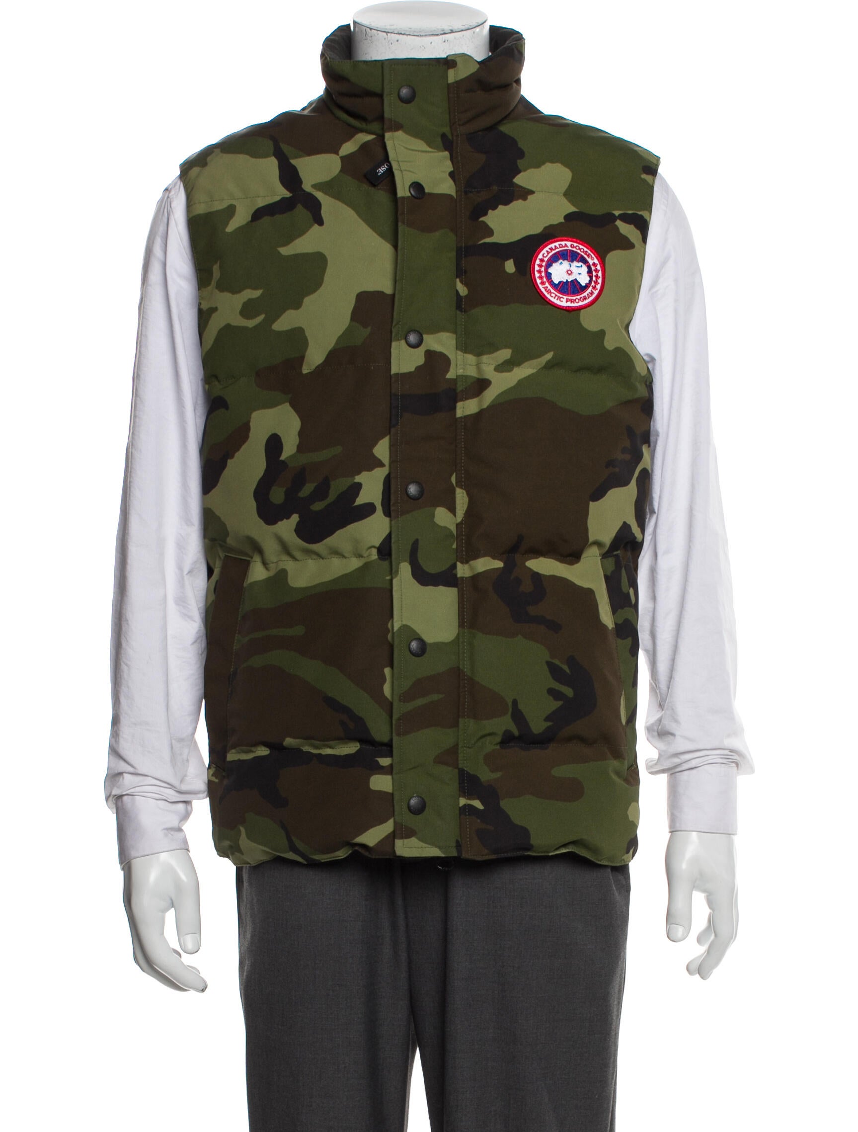 Canada Goose Camouflage Print Vest - Green Outerwear, Clothing ...