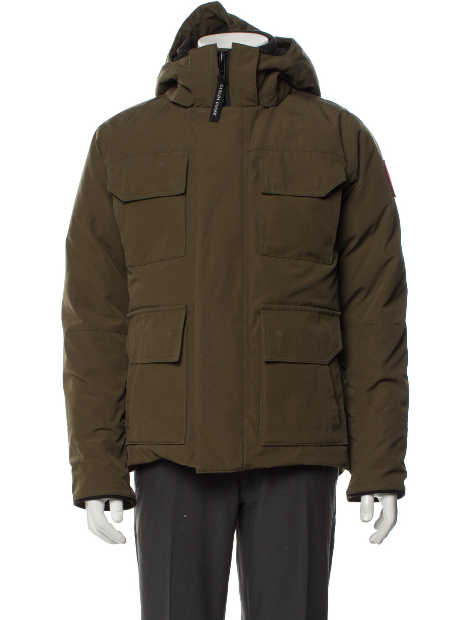 Canada Goose Signature Logo Puffer Coat - Green Outerwear, Clothing ...