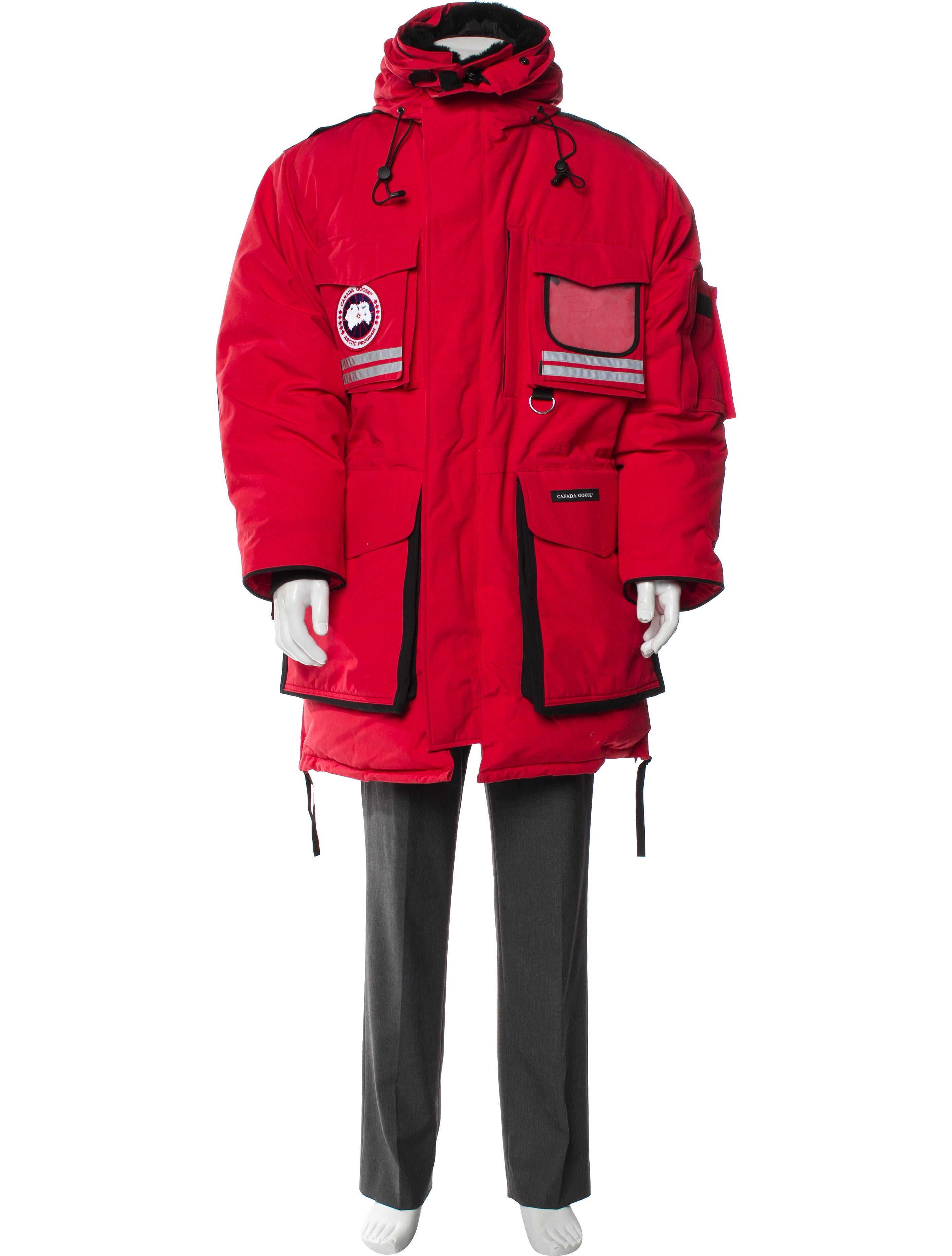 Canada Goose Graphic Print Parka - Red Outerwear, Clothing - CDO54440 ...