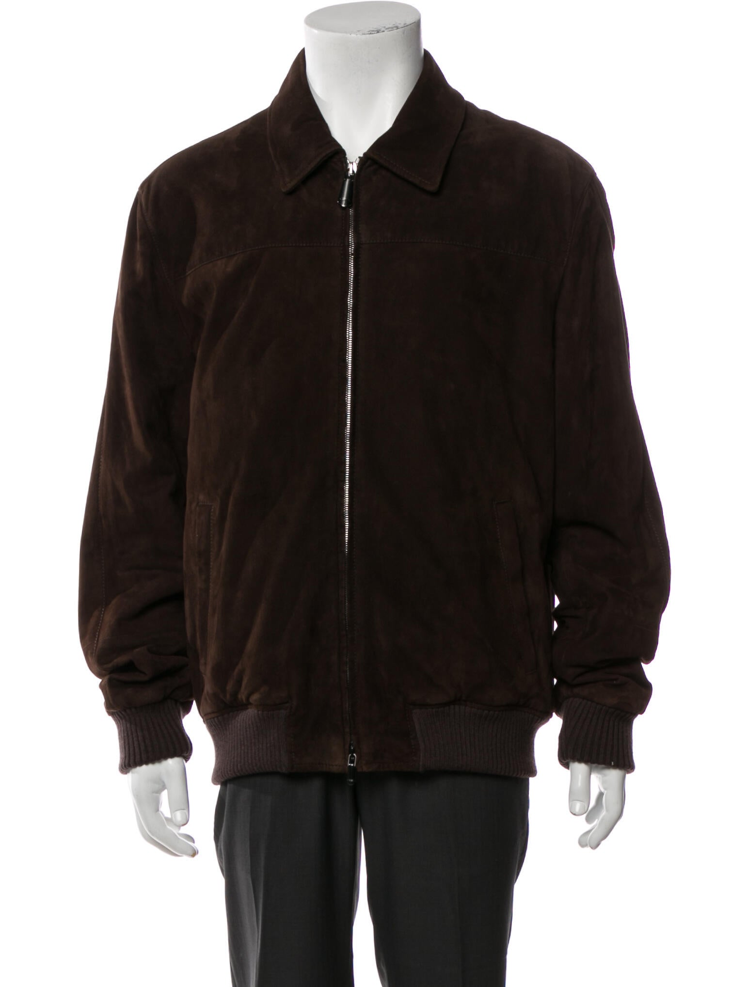 Cesare Attolini Goat Leather Jacket - Brown Outerwear, Clothing ...