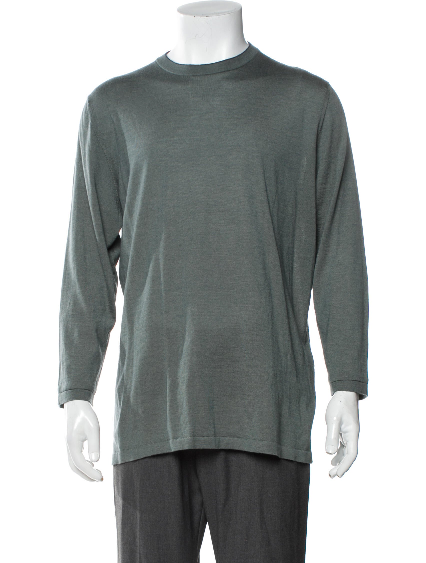 Cesare Attolini Cashmere Long Sleeve Shirt - Green Casual Shirts ...