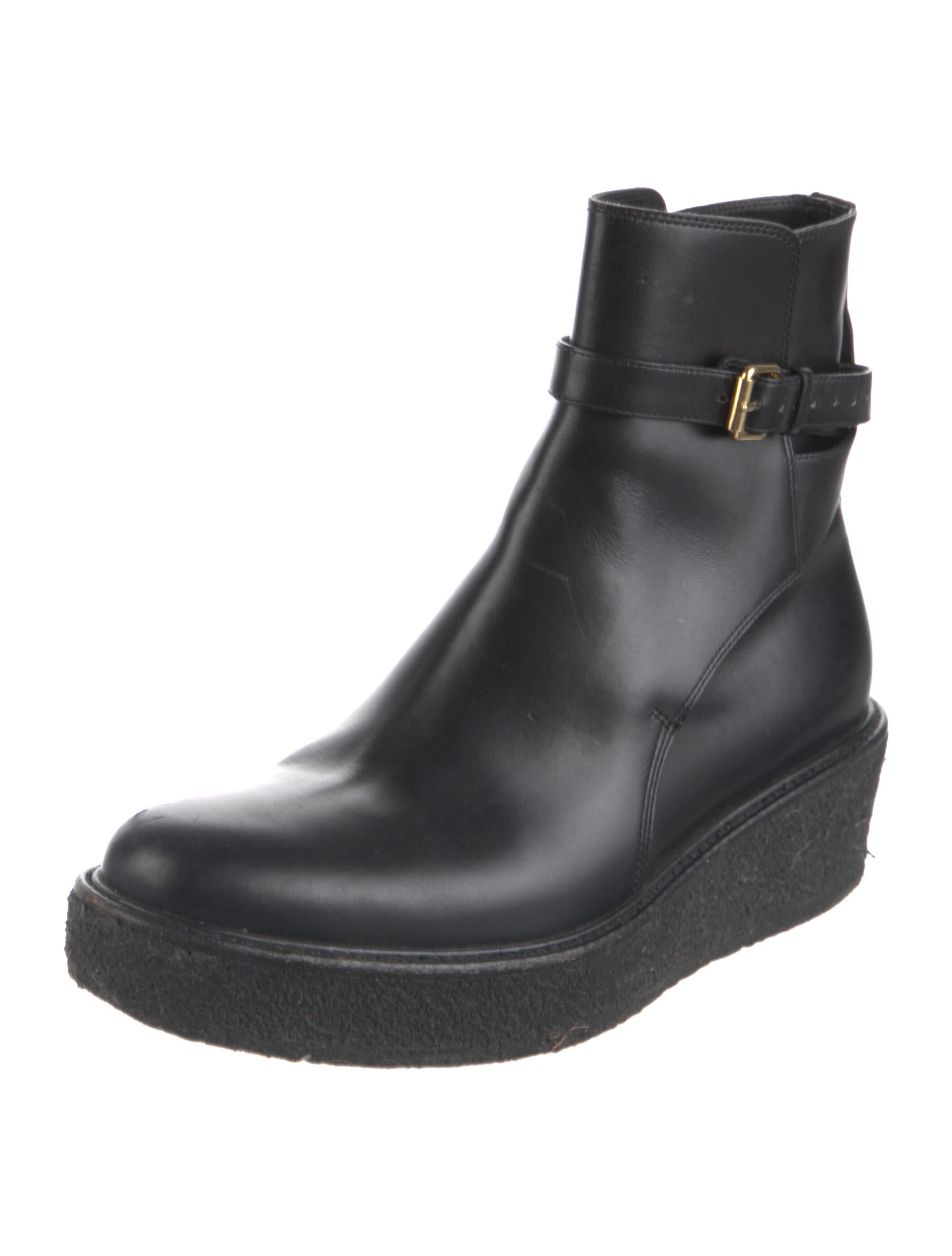 Celine Céline Leather Ankle Boots - Black Boots, Shoes - CEL44192 | The ...