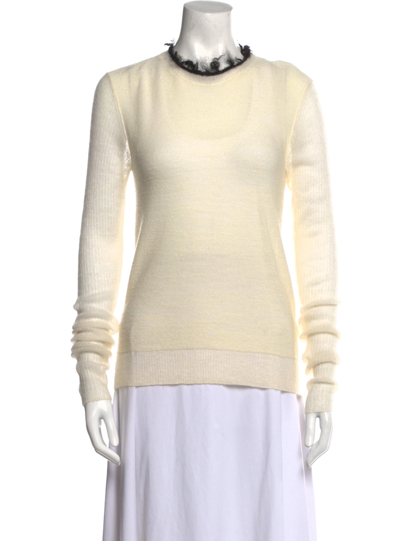 Celine Céline Cashmere Medium-Weight Sweater - Neutrals Knitwear ...