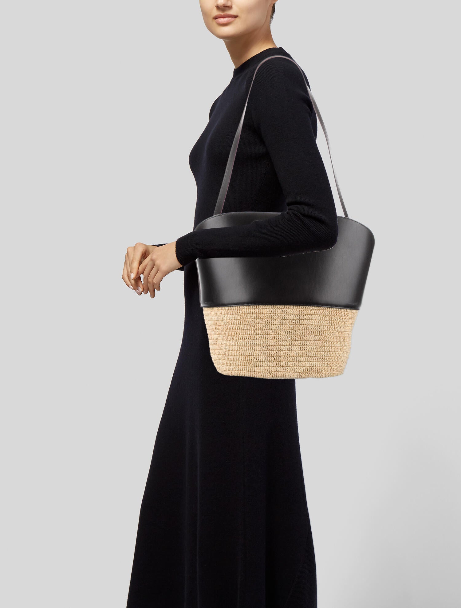 Celine Raffia Basket Bag - Black Totes, Handbags - CEL213937 | The RealReal