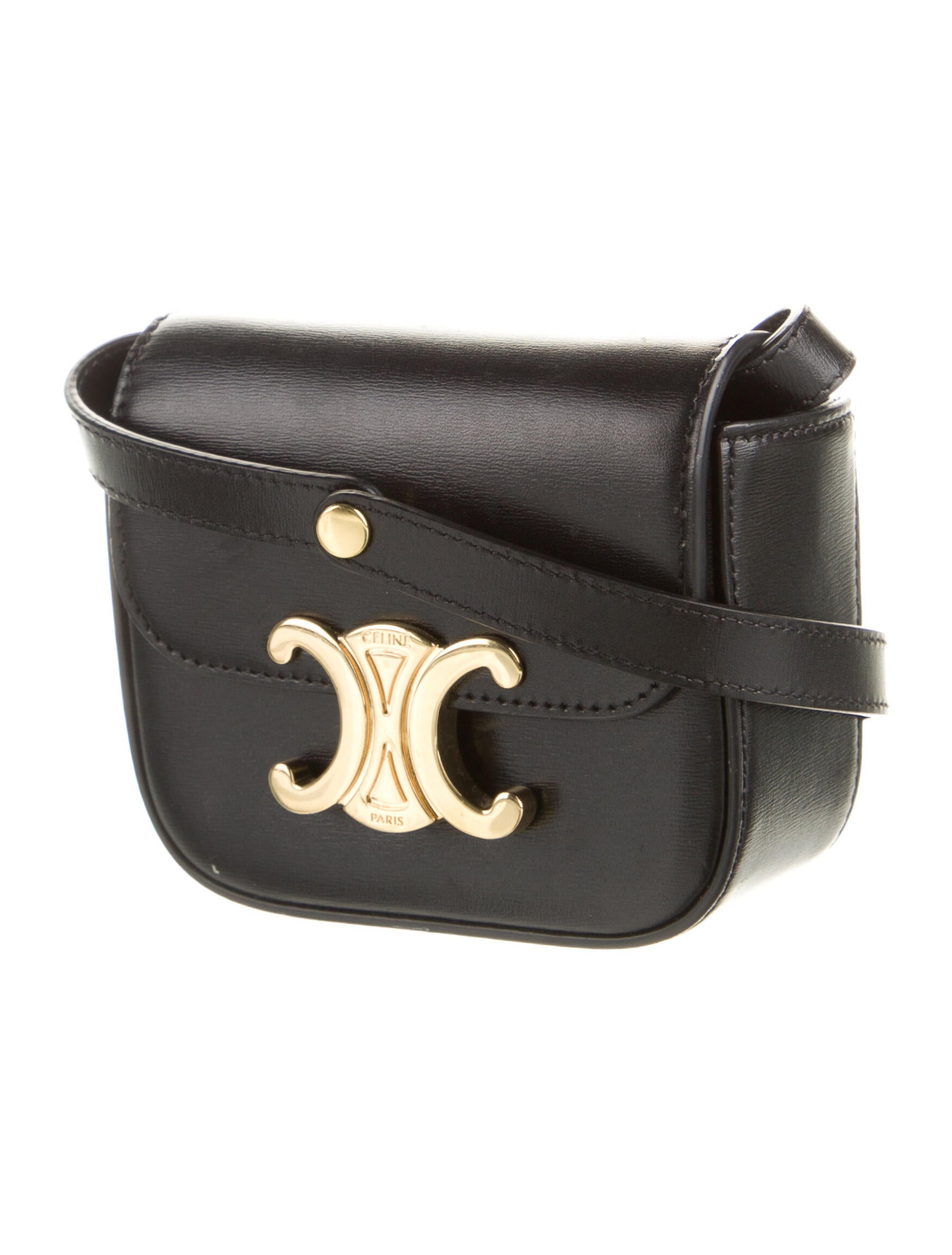 Celine Mini Triomphe Crossbody - Black Mini Bags, Handbags - CEL215820 ...